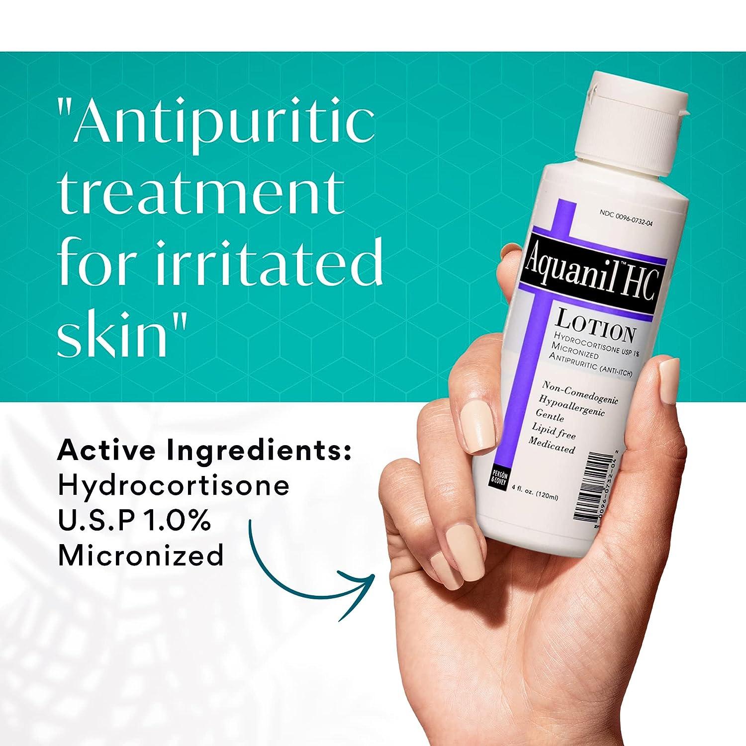 Aquanil HC Calming Anti-Itch Body Lotion | Ideal for All Skin Types ...