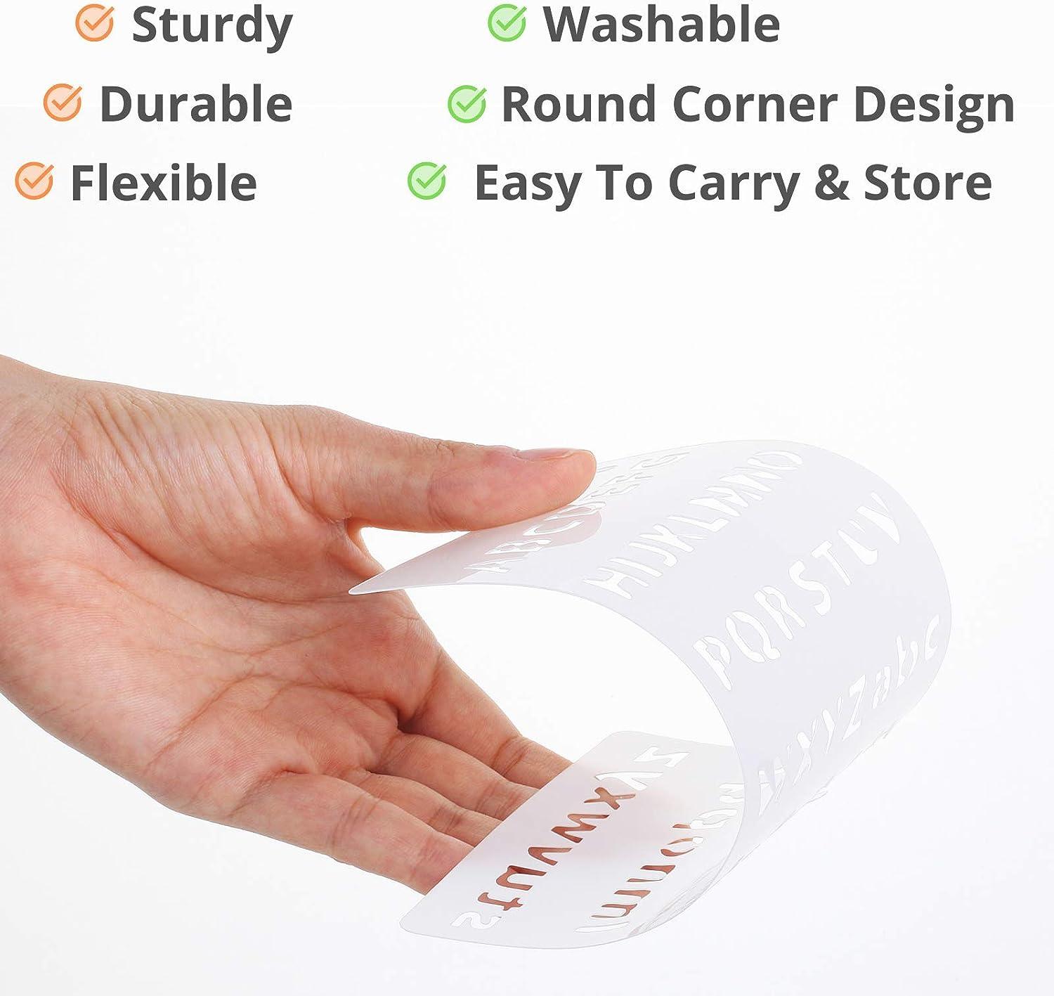 Mr. Pen- Letter Stencils 12 Pack 4 x 7 Inch Alphabet Stencils Letter ...