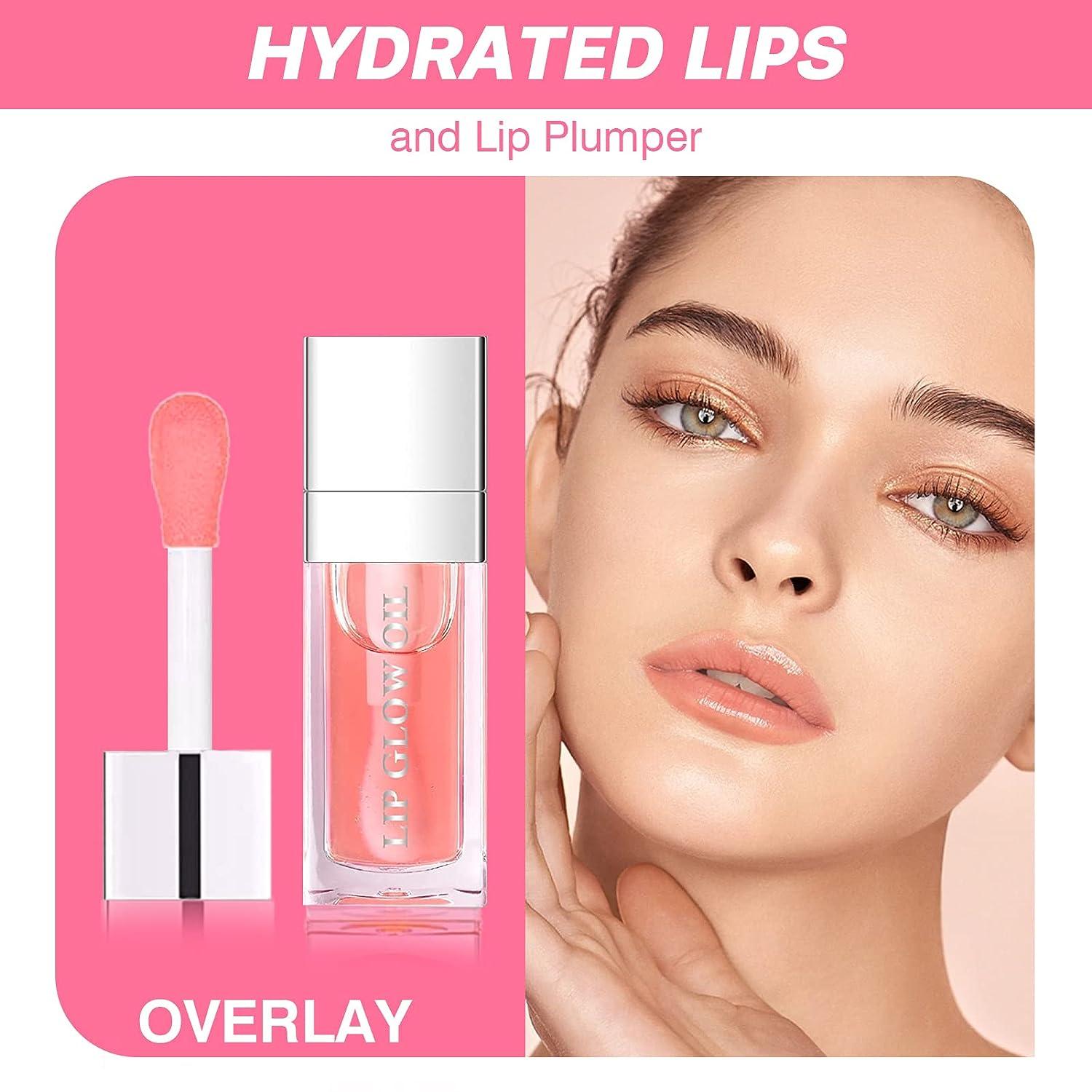 Lip Oil: Long-Lasting Moisturizing Lip Glow Oil - Cherry Oil Tinted ...