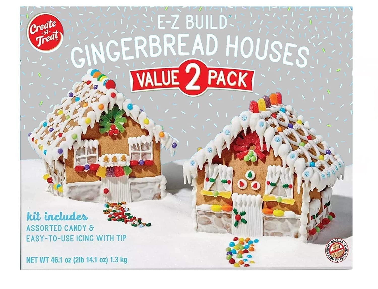 Create-A-Treat E-Z Build Gingerbread Houses 2-Pack - 46.1oz (Best Value ...