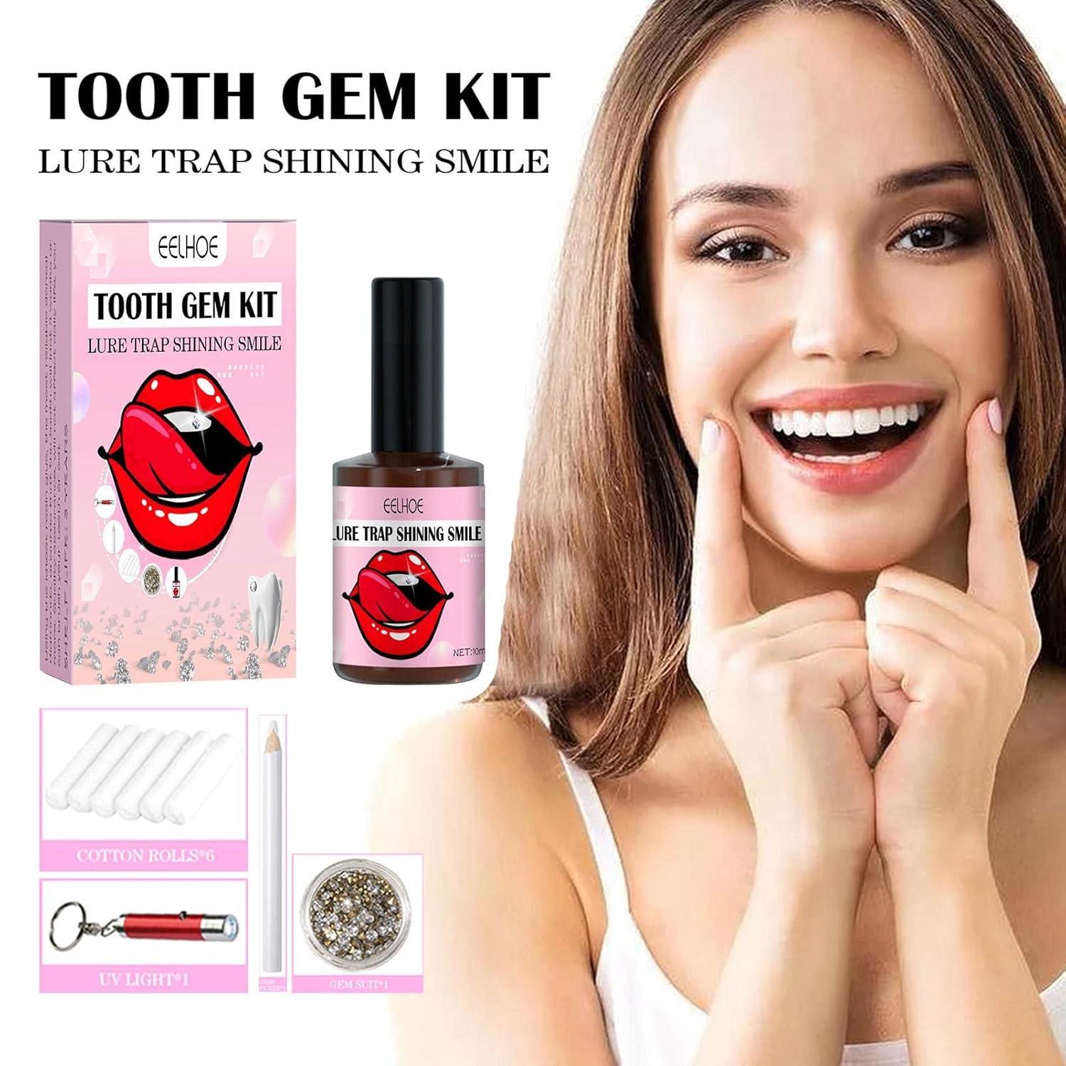 Premium Tooth Jewelry Set: DIY Tartar Gemstone Kit with Glue | Unique ...