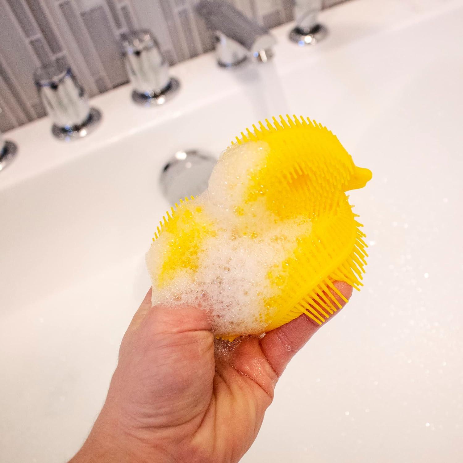 Innobaby Silicone Duck Bath Scrub 2 Pack - Gentle Bathing for Babies ...