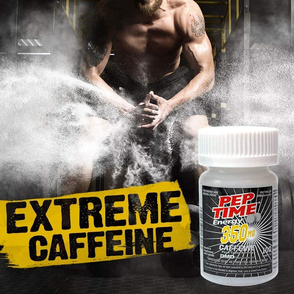 PEPTIME Energy 350mg Caffeine Pills | 100 ct | Mental Focus & Physical ...