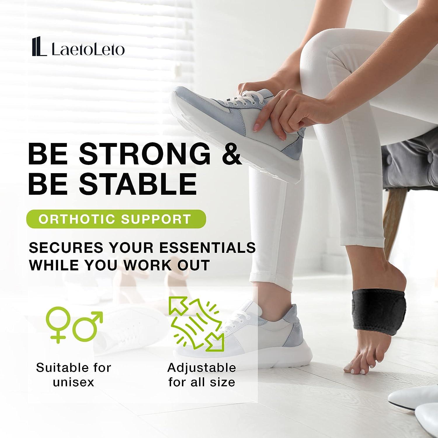 Laeto Leto Arch Support Orthotic Insoles - Plantar Fasciitis Relief ...