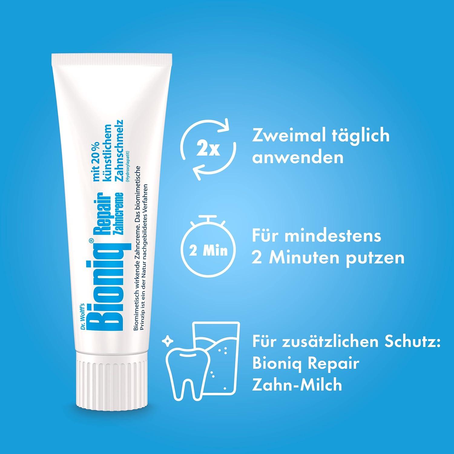 Bioniq Repair Toothpaste - 6 x 75 ml | Fluoride-Free Repairing ...