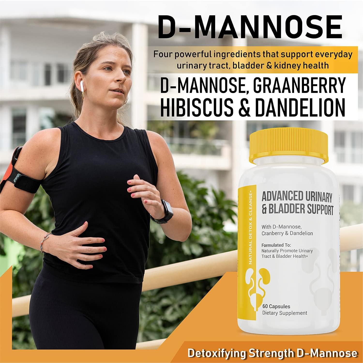 Advanced Urinary Tract & Bladder Support Supplement - D-Mannose ...