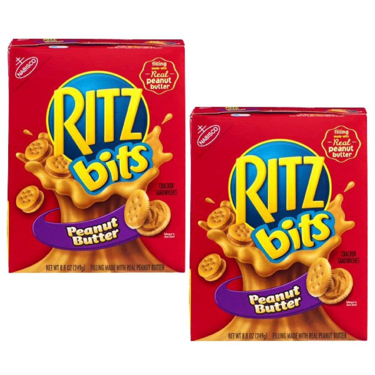 Nabisco Ritz Bits Cracker Sandwiches Peanut Butter 8.8 OZ - Pack of 2 ...
