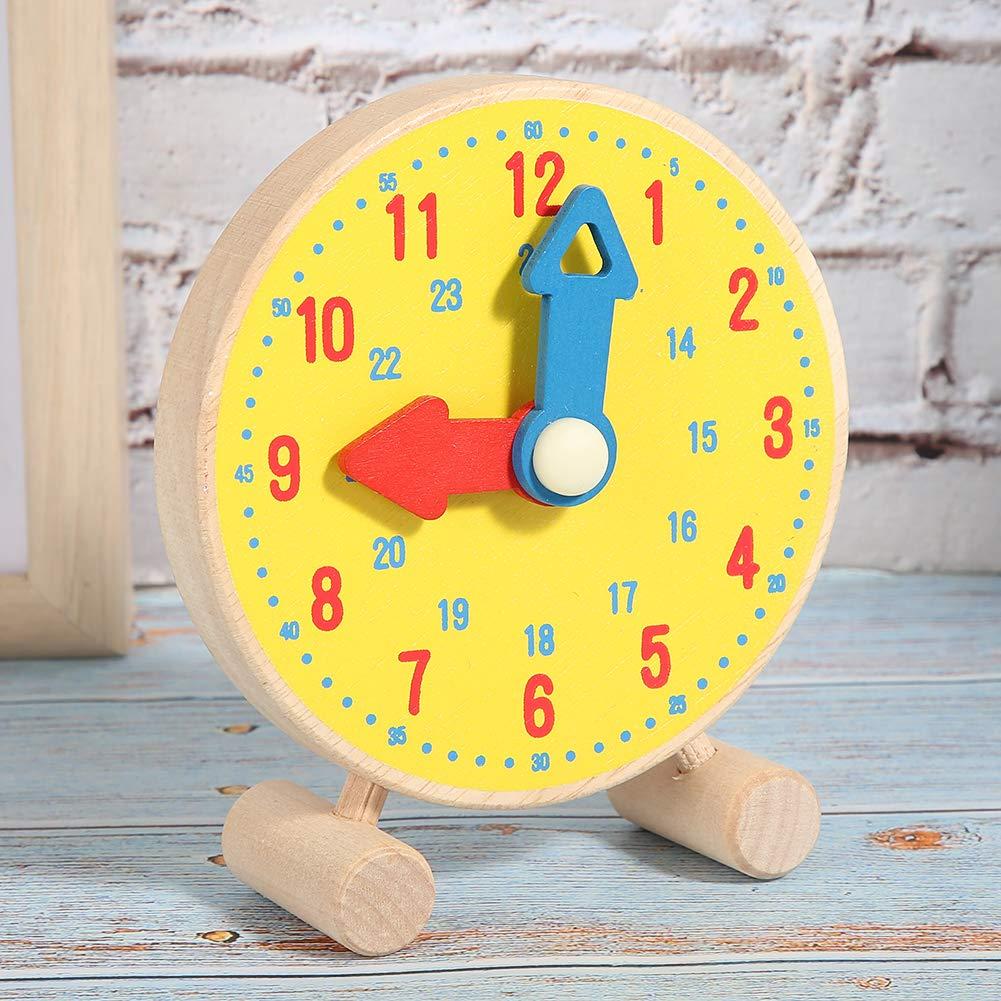 Wooden Clock Toy for Kids | Toddler Learning Time Model | Educational ...