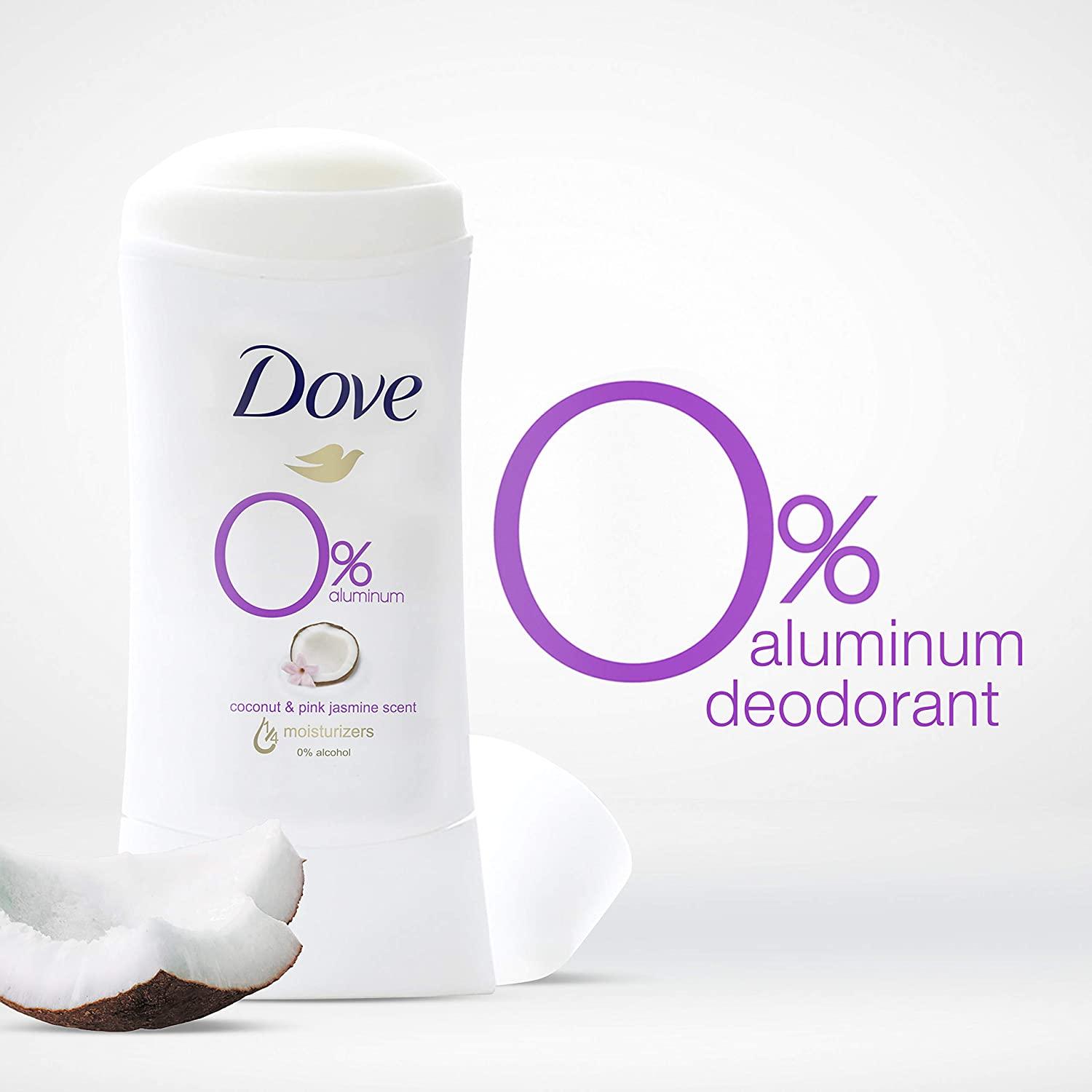 Dove Aluminum Free Deodorant for Women 2.6 oz, Pack of 3 - Coconut ...