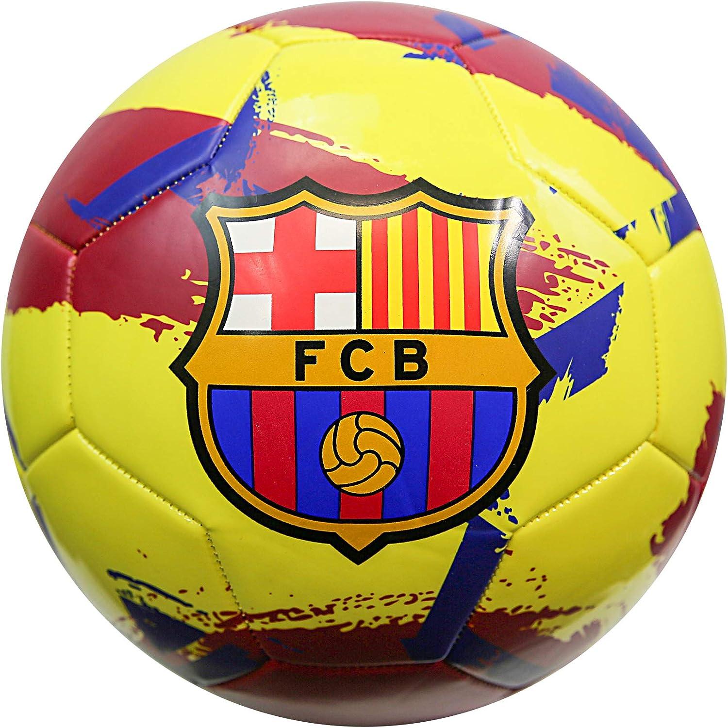 Icon Sports FC Barcelona Brush Team Soccer Ball - Yellow (Size 5) | Buy ...