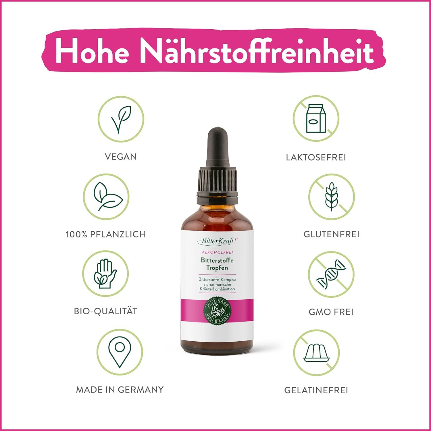 Bitter Power! Alcohol-Free Bitter Drops with Pipette - High-Dose Drops ...