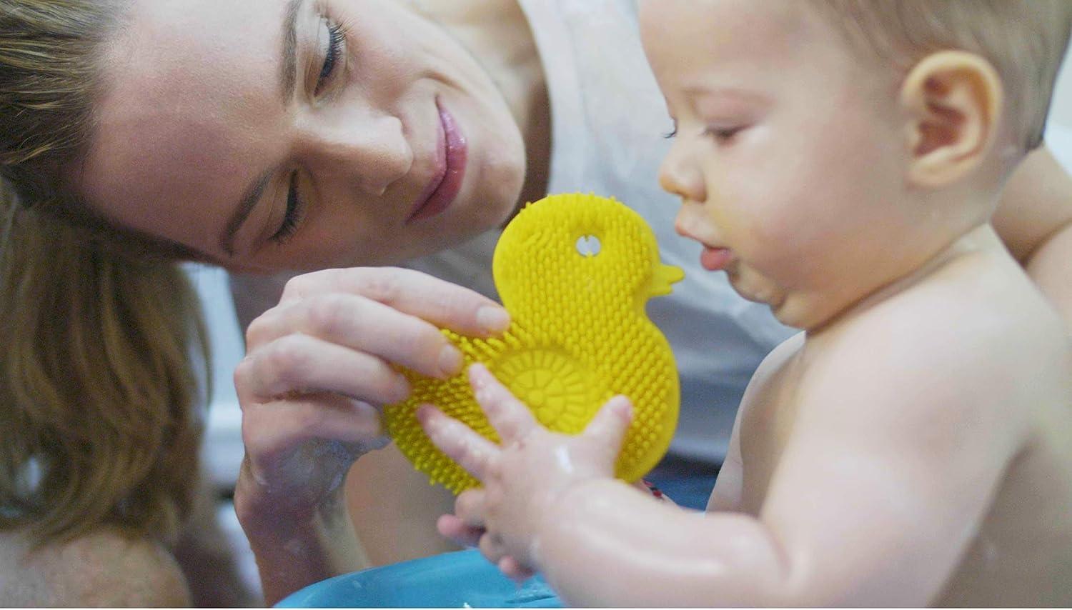 Scrubby's Duck Yellow Silicone Scrubber - Non-Abrasive & Long-Lasting ...