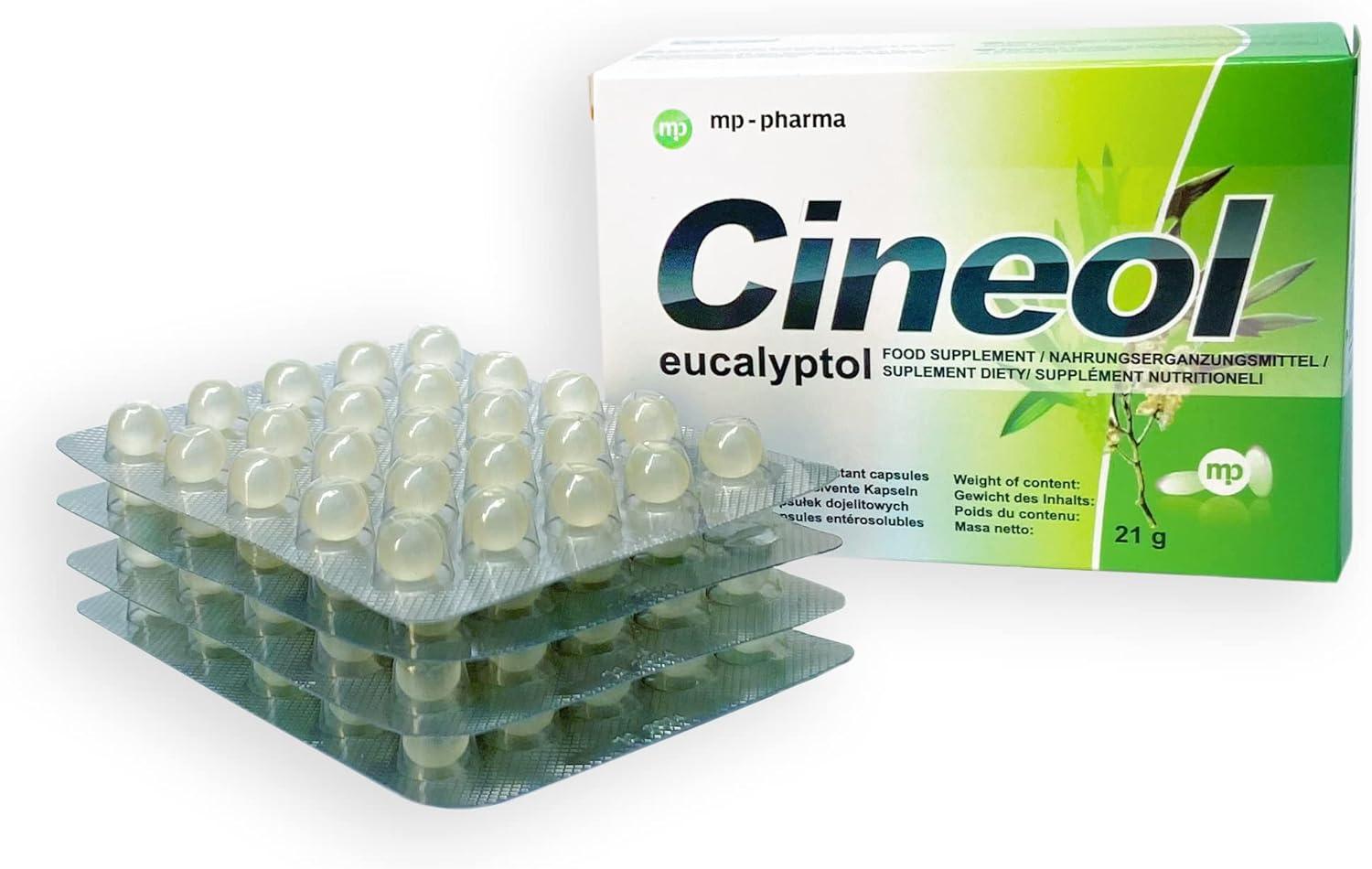 Cineol Eucalyptol - 100% natural - capsules with eucalyptus oil ...