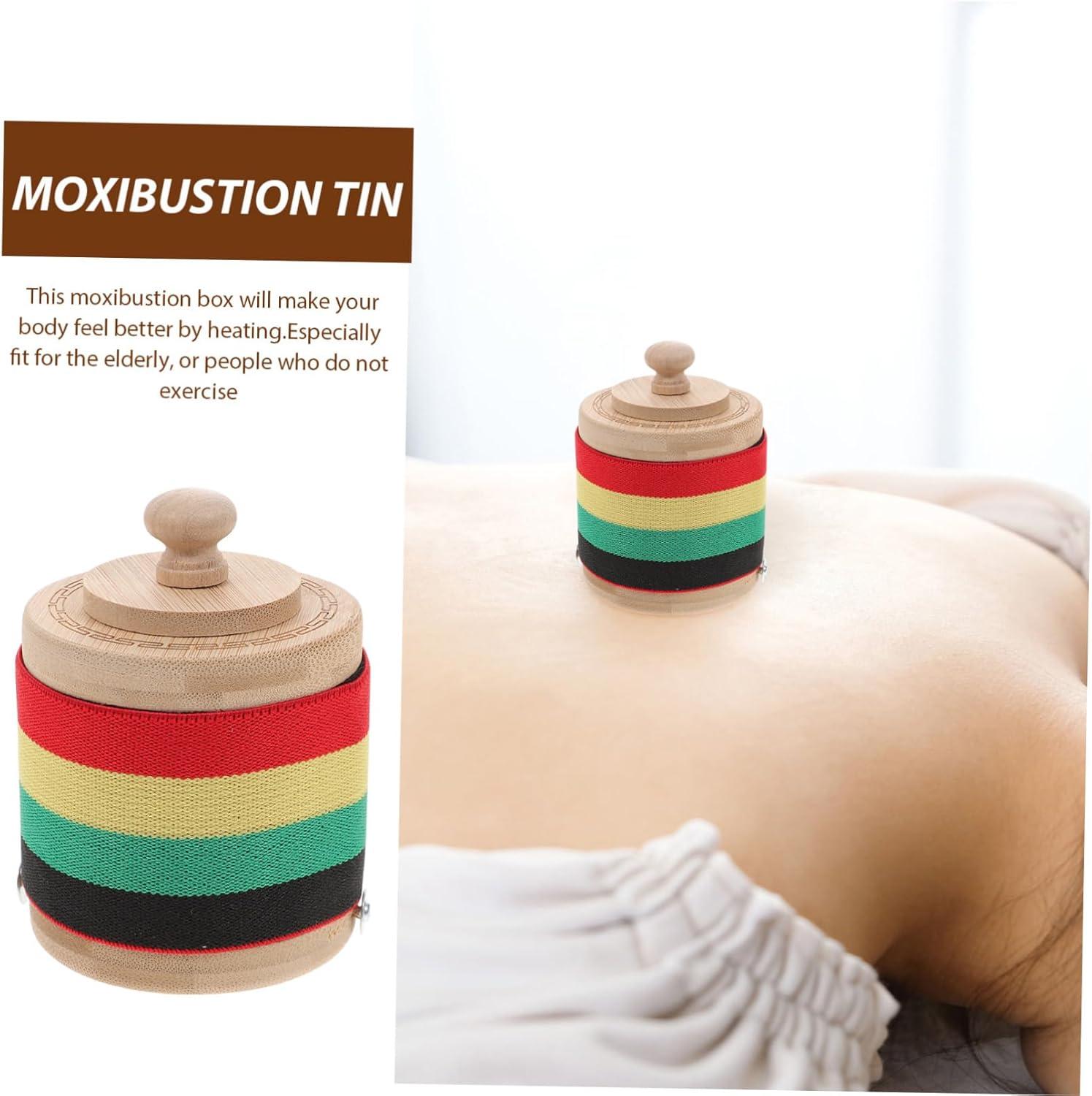 Tovinanna Box Foot Moxibustion Pot - Wooden Moxa Cone Holder for Anti ...