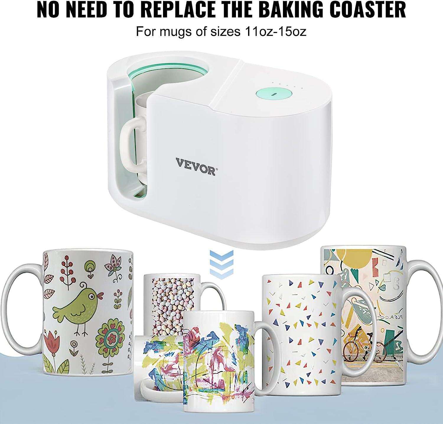 VEVOR Automatic Mug Heat Press for Sublimation 11-15oz - DIY Coffee Cup ...