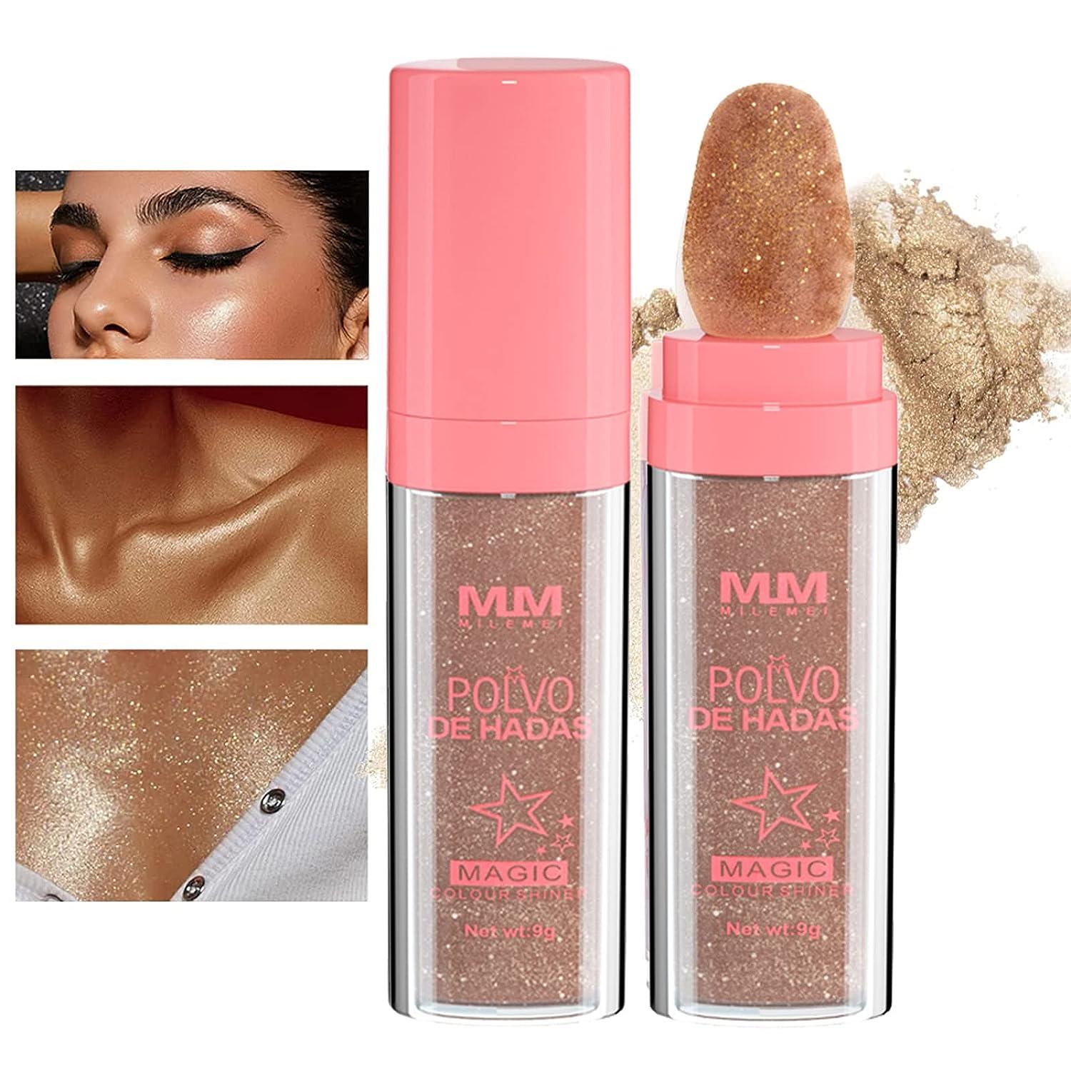 3pcs Polvo De Hadas Maquillaje Highlighter Powder Stick Makeup Body ...