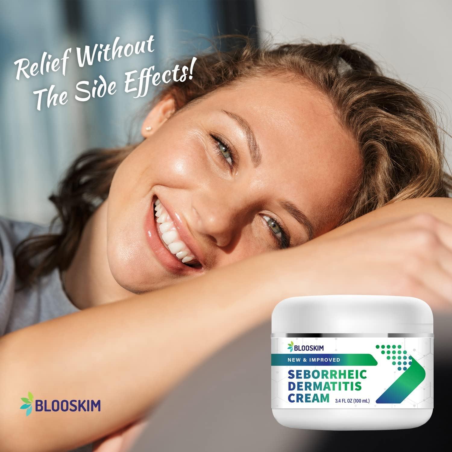 Seborrheic Dermatitis Cream - Fast-Acting Treatment for Face, Scalp, Folliculitis, Dandruff ...