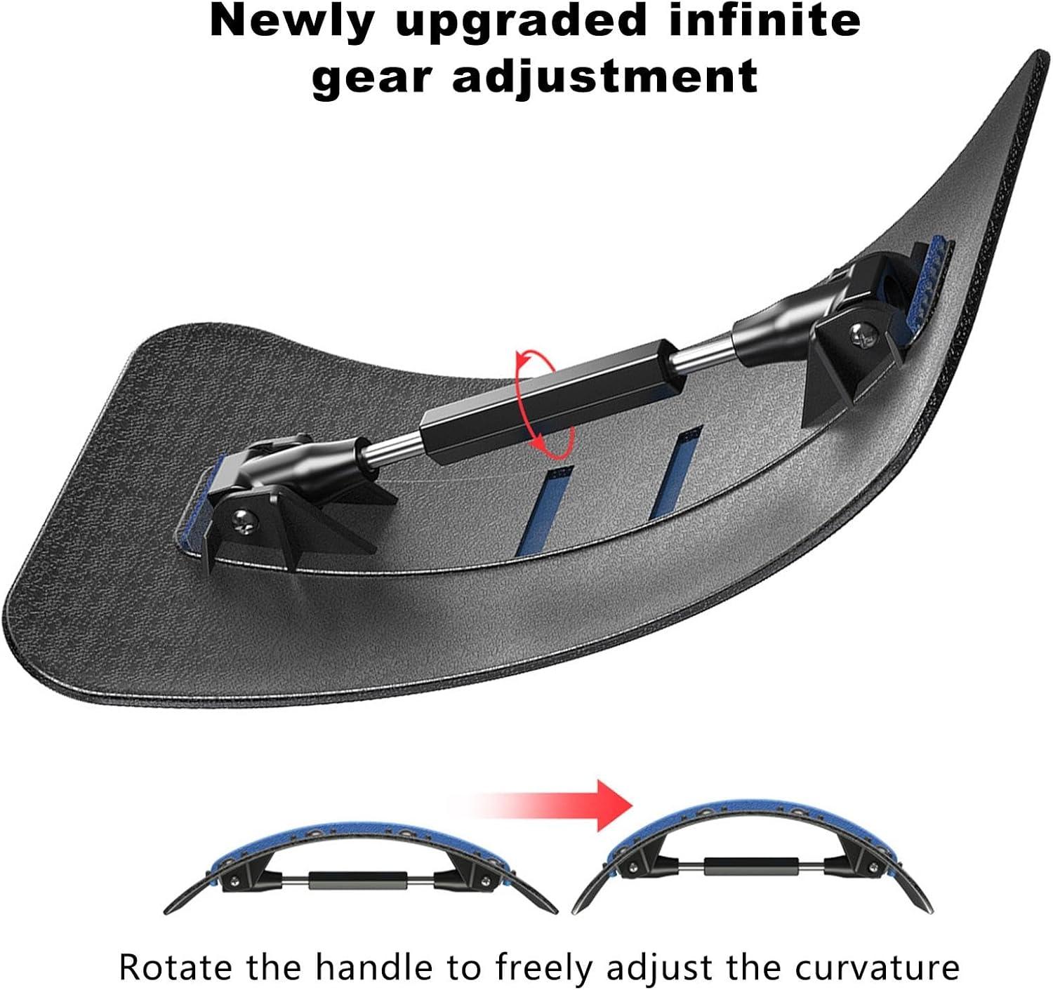 Upgraded Back Extensor Device - Adjustable Lumbar Spine Stretcher with ...