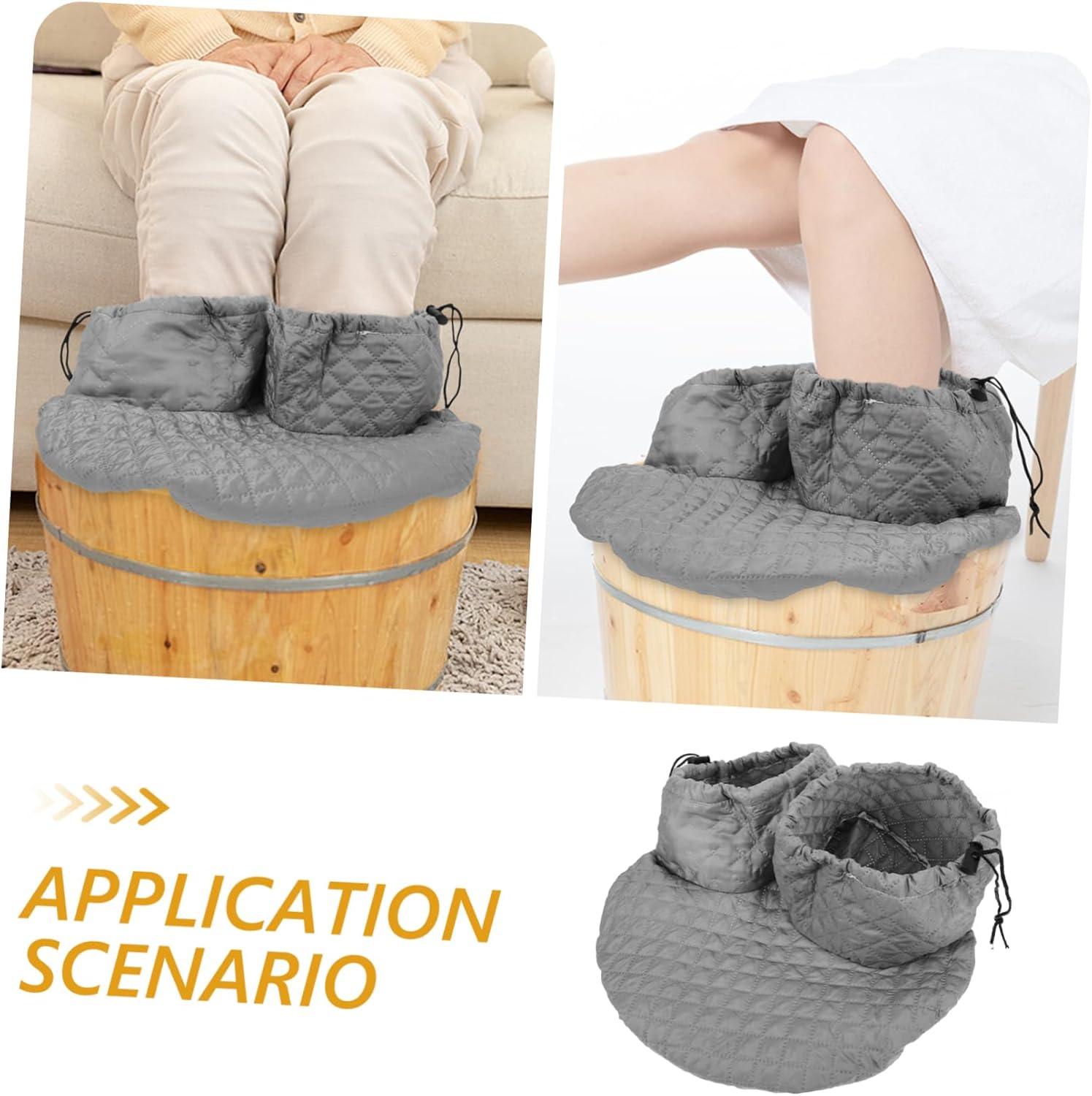 PLAFOPE Thermal Insulation Foot Bath Cover Foot Soak Bucket Cover Foot ...