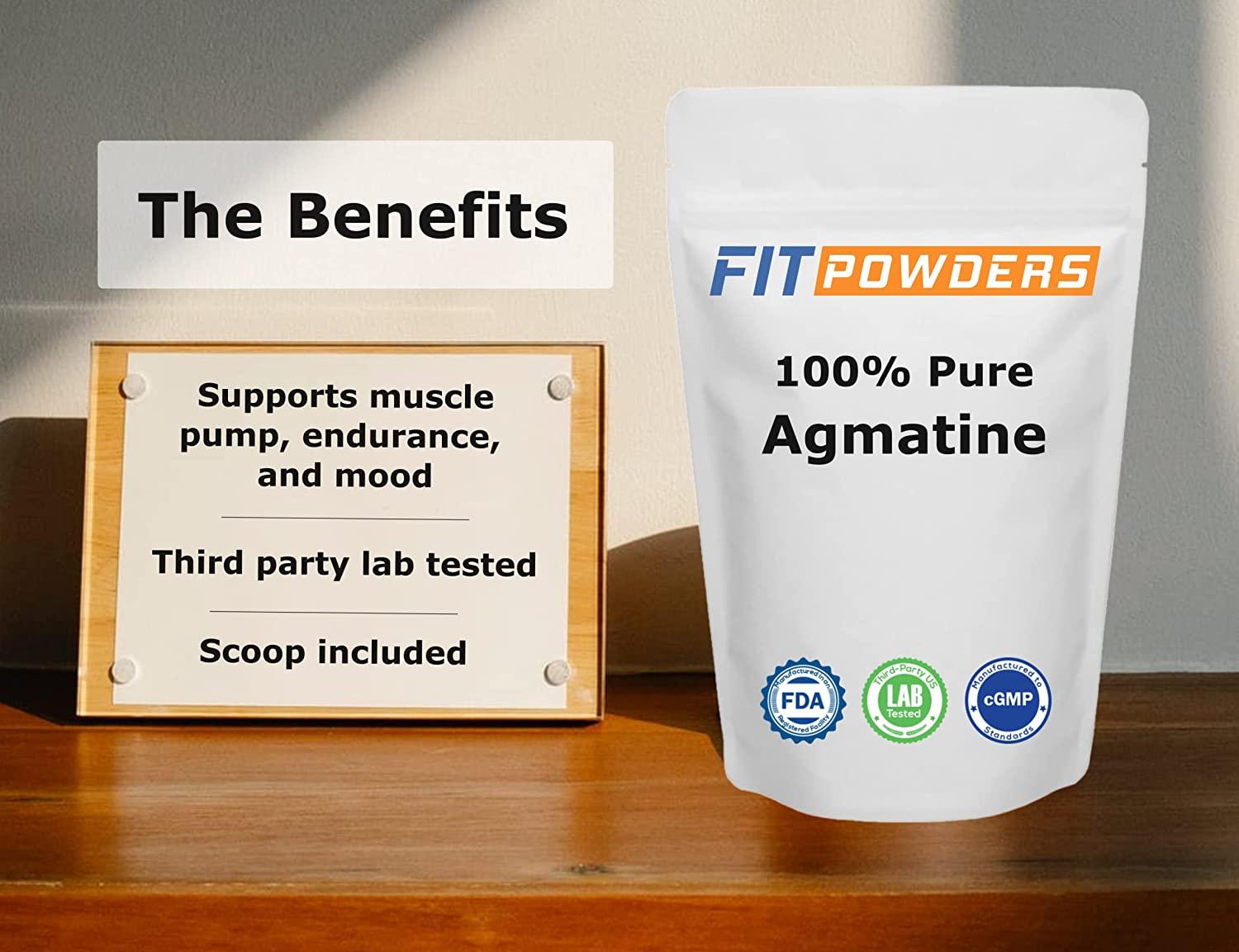 Agmatine Powder Sulfate 100g - 100% Pure Strength and Pump Supplement ...