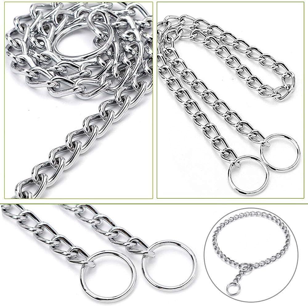 Dog Chain Collar Dog P Chain Choke Chain for Small Dogs Training ...