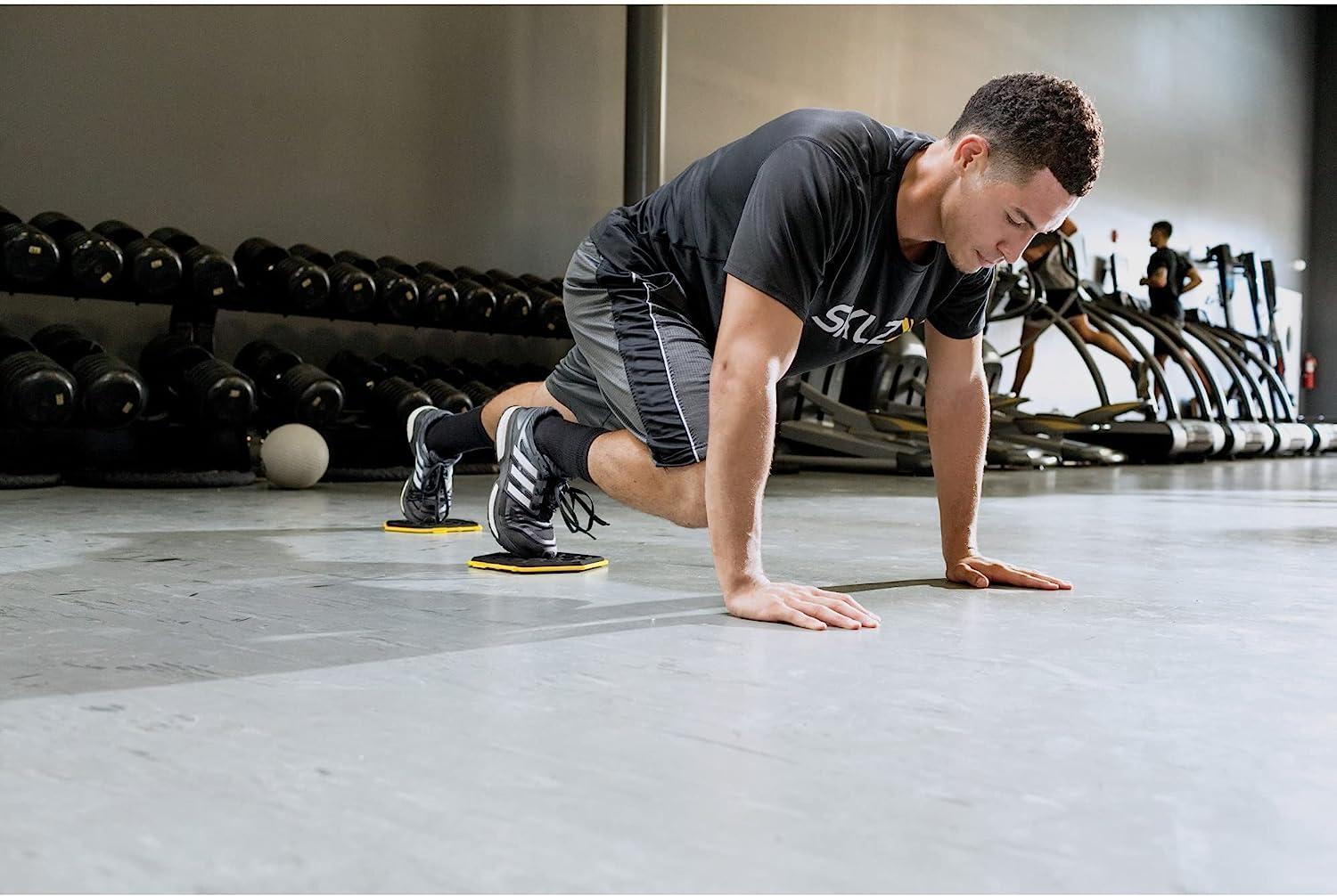 SKLZ Slidez Dual-Sided Exercise Glider Discs for Core Stability ...