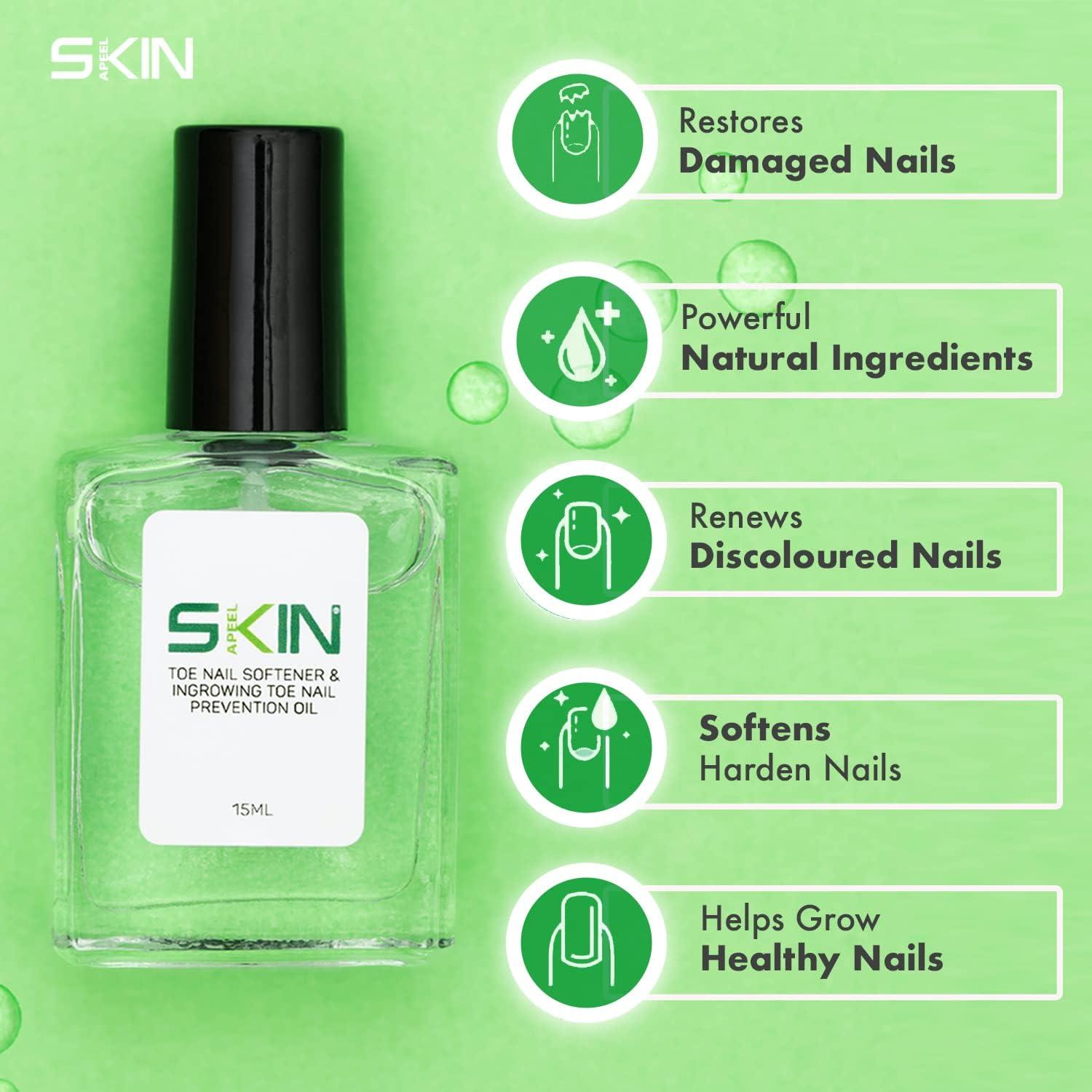 Skinapeel Toe Nail Softener and Ingrown Toenail Treatment Oil - For ...