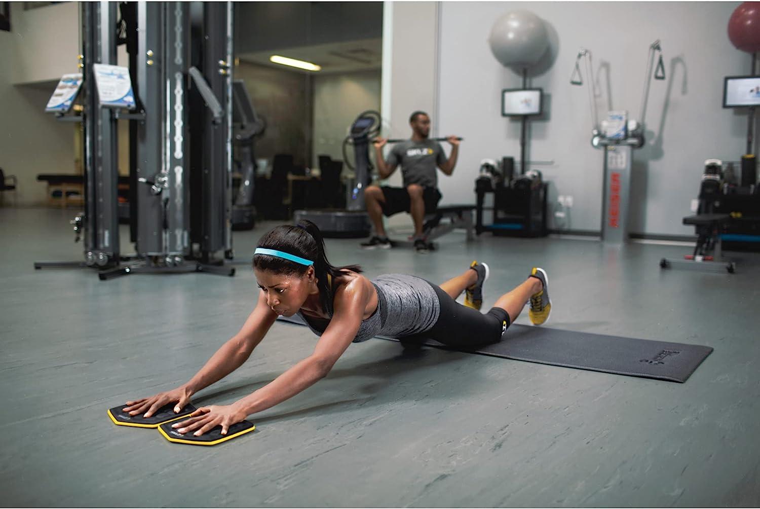 Slidez Dual-Sided Exercise Glider Discs for Core Stability - Standard ...