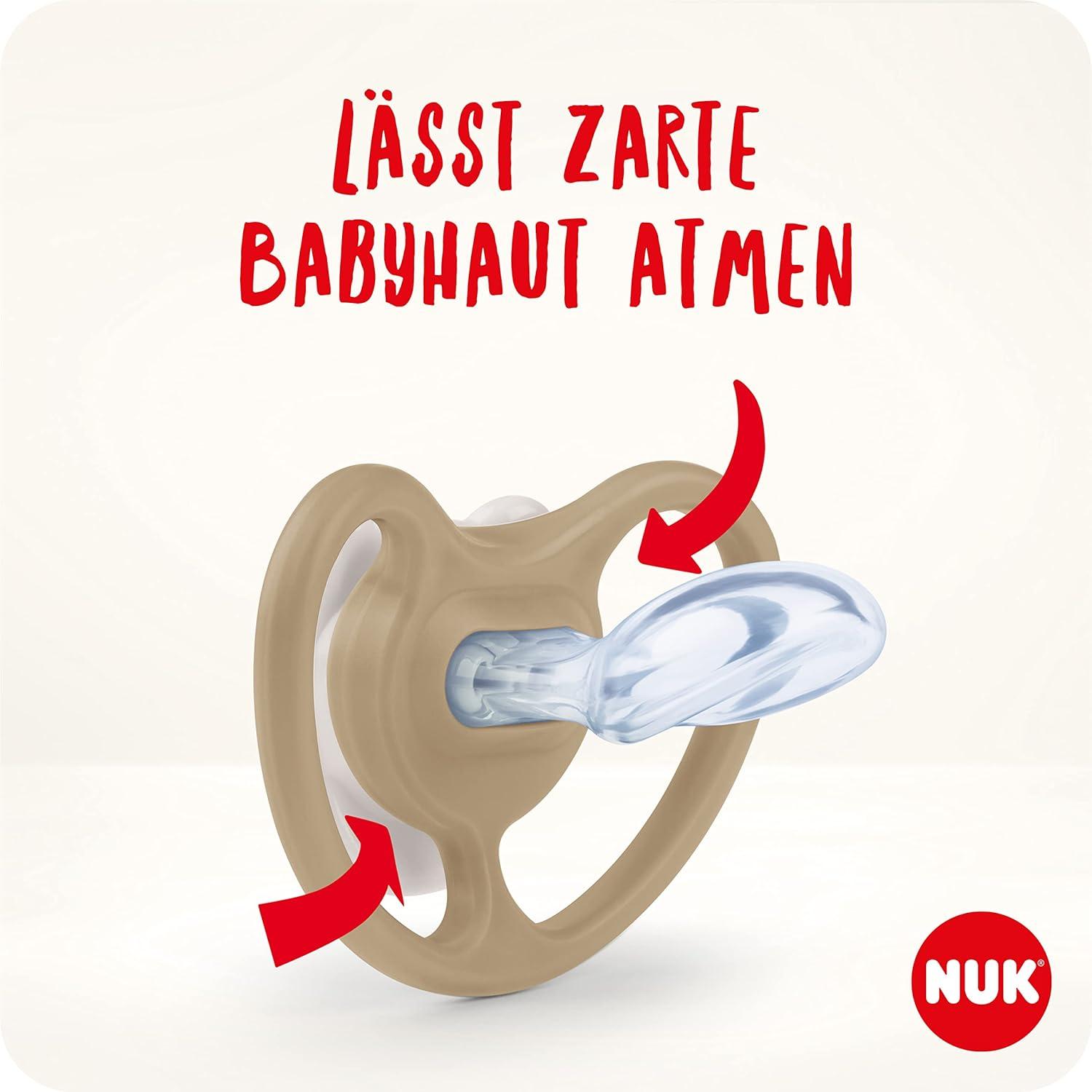 Nuk Space Schnuller Pacifier for 6-18 Months | BPA-Free Silicone ...
