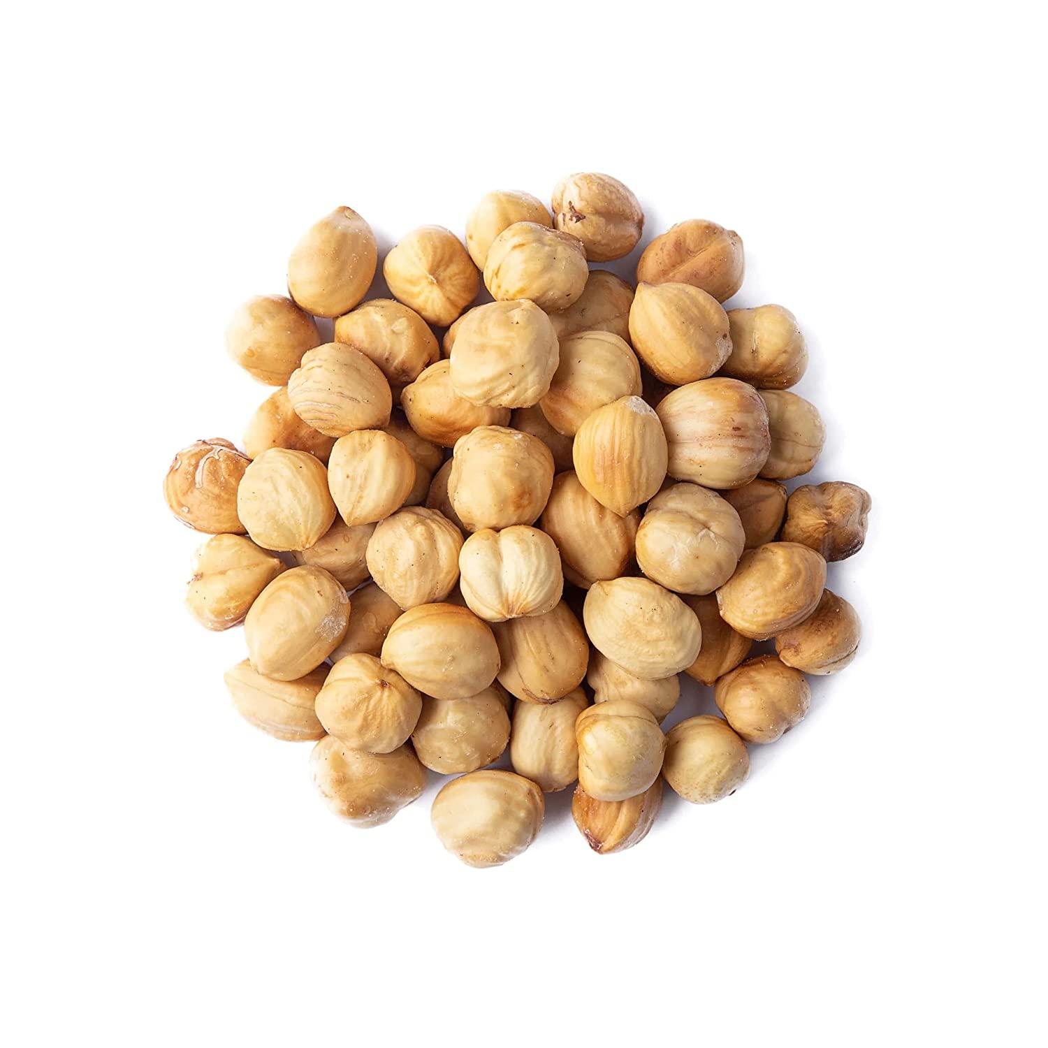 1lb Dry Roasted Blanched Hazelnuts with Himalayan Salt - Keto & Vegan ...