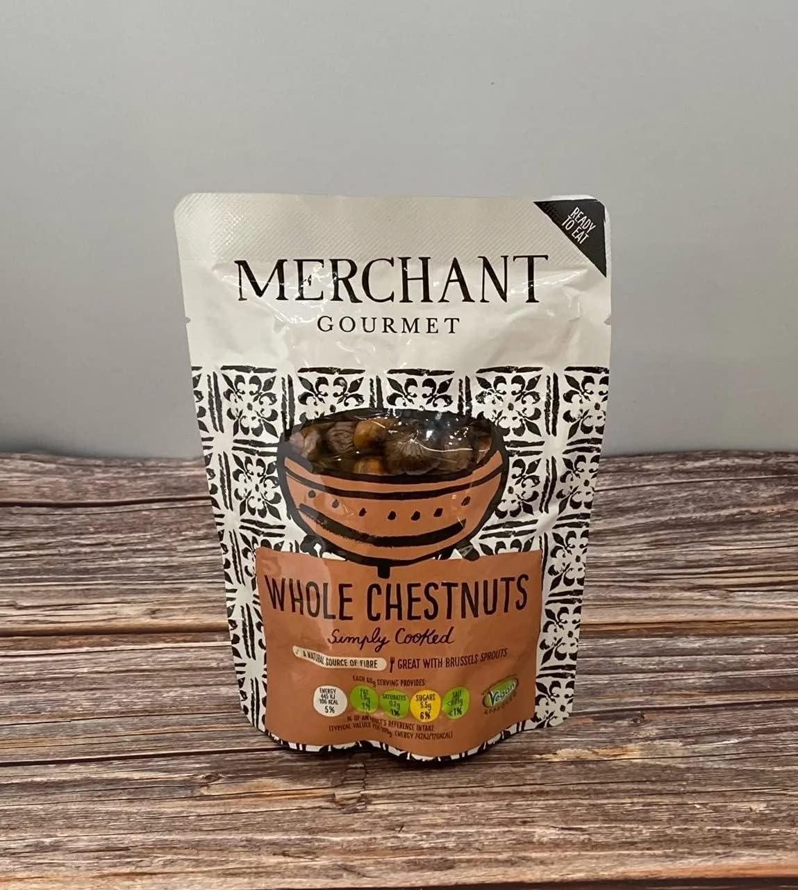 Merchant Gourmet Whole Chestnuts 180g - Premium Quality Chestnuts ...