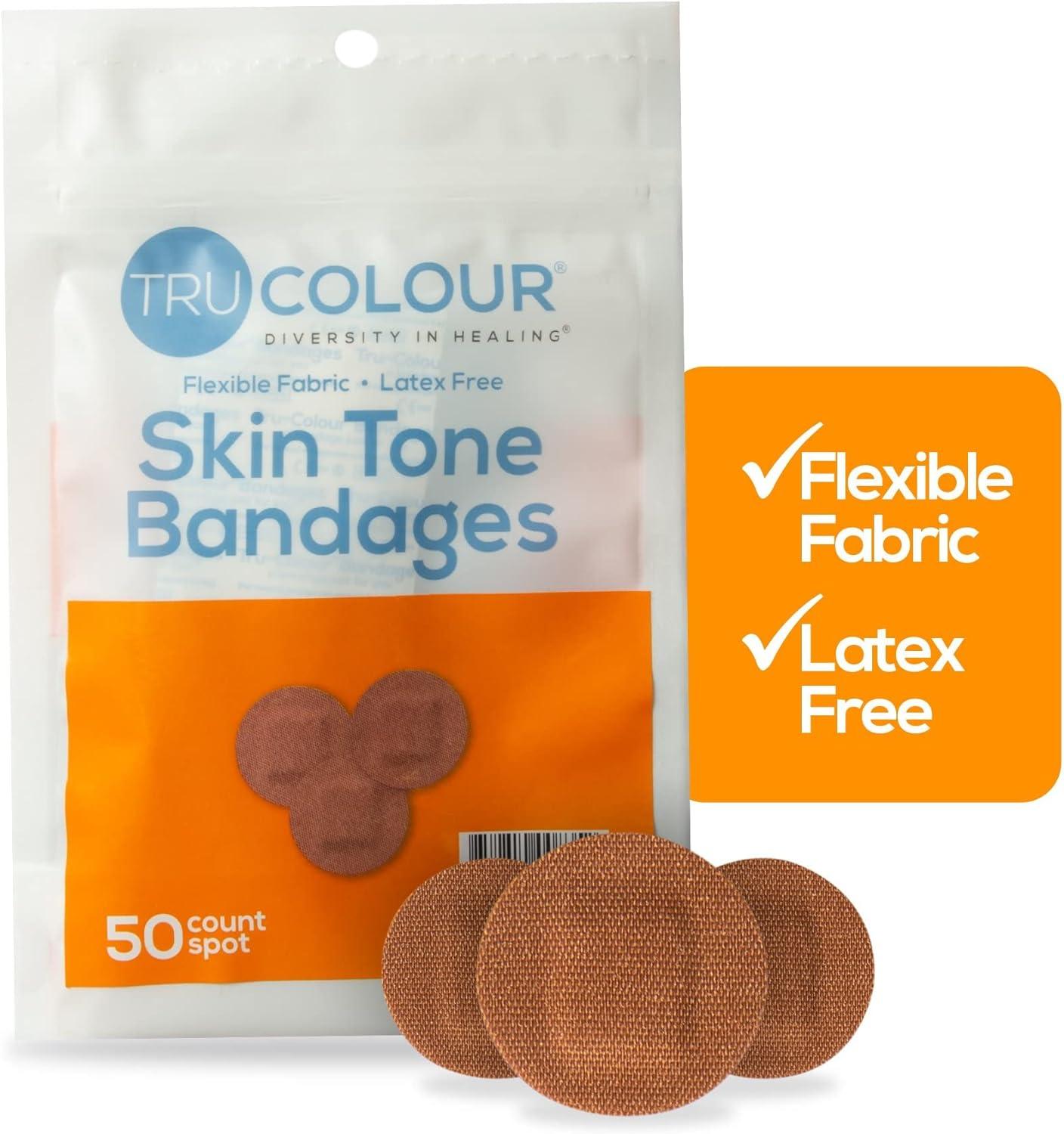 Tru Colour Flexible Fabric Adhesive Bandages - Brown Skin Tone Shade ...