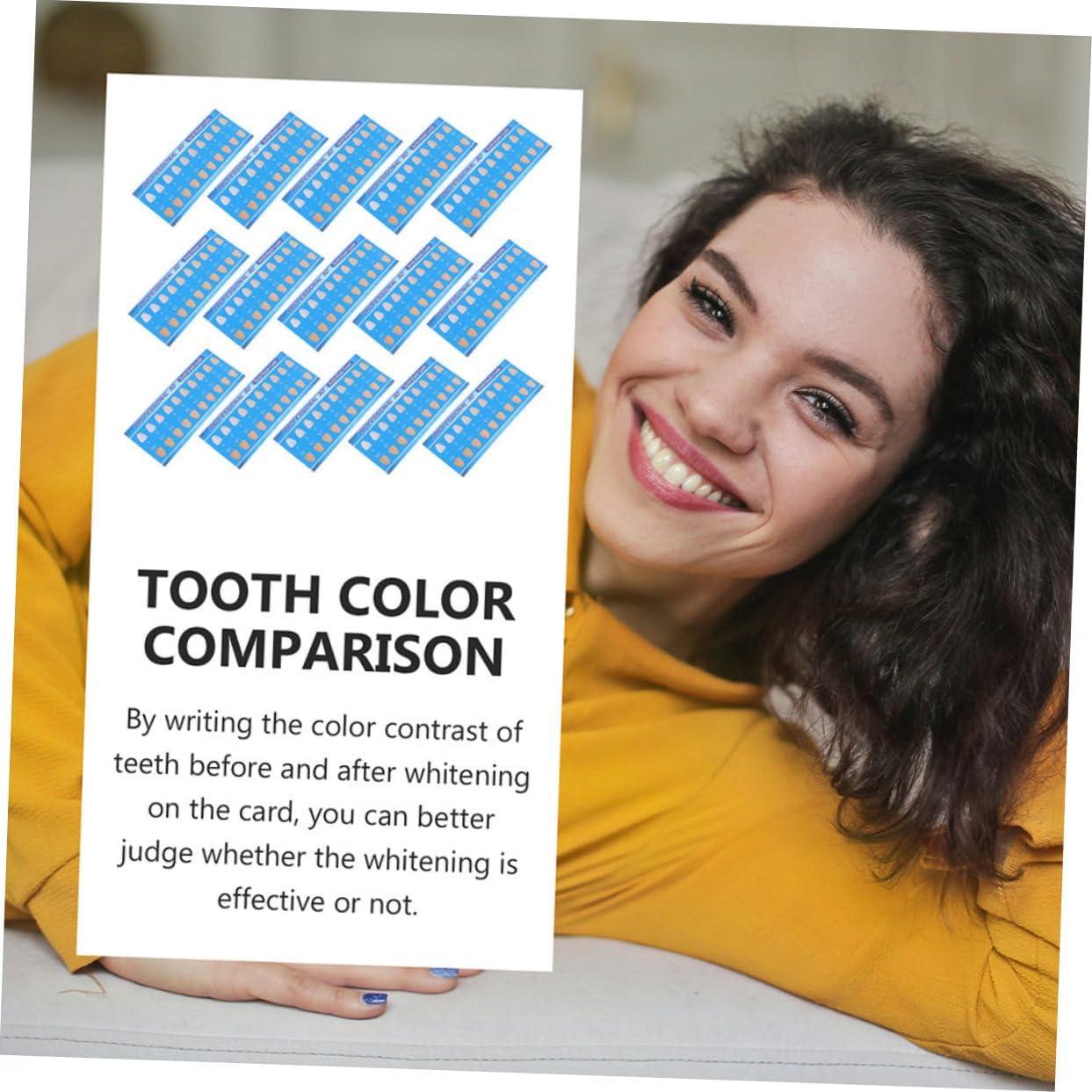 BUIFULSIC 30S Tooth Coloring Card - Ultimate Tooth Whitening Guide ...