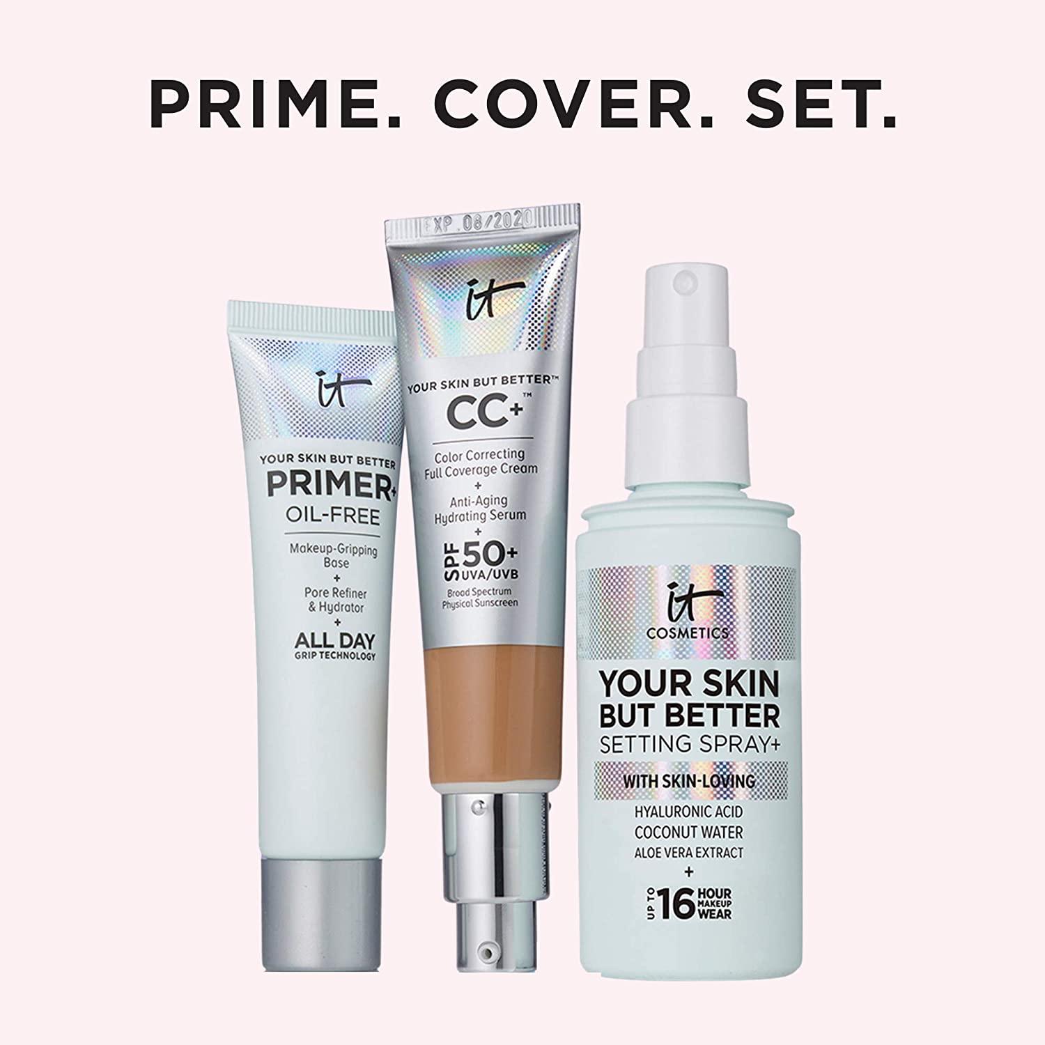 IT Cosmetics Makeup Primer+ | Extends Wear, Hydrates Skin, Refines ...