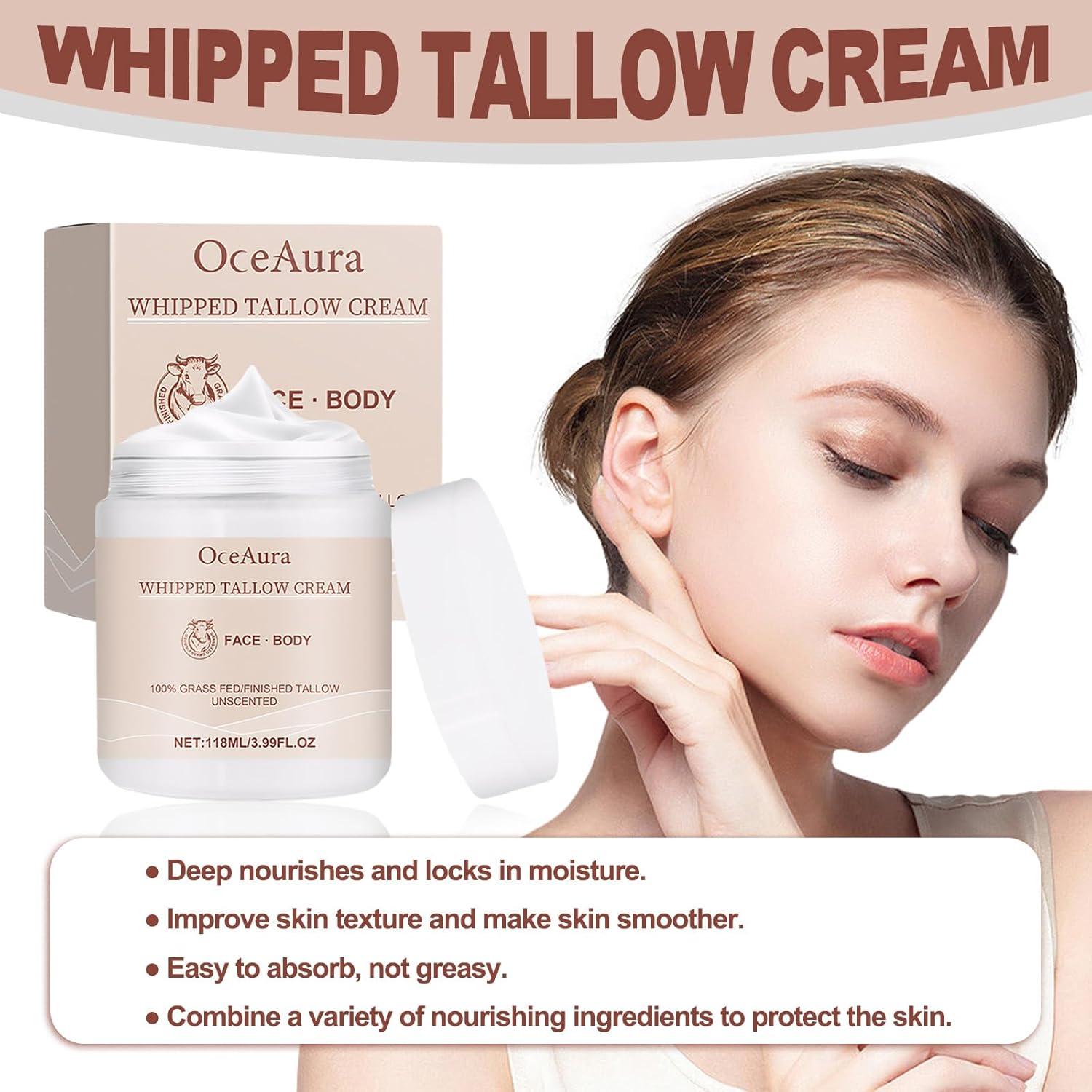 Beef Tallow Cream for Face and Body Skin Care Tallow and Honey Balm ...
