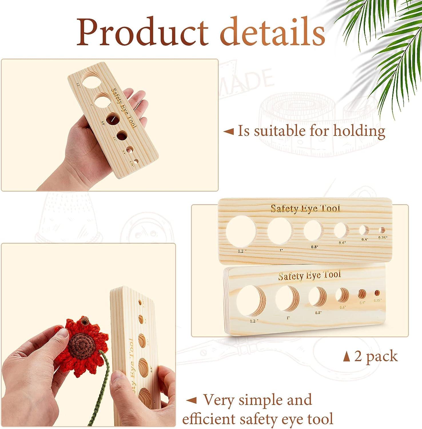2 Pcs Safety Eyes Attachment & Insertion Tool Set | Crochet & DIY Craft ...