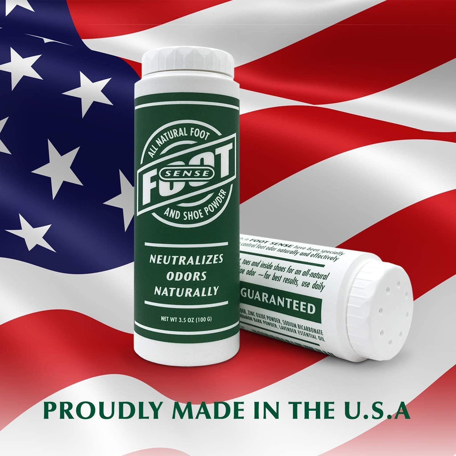 Foot Sense Bundle - Natural Foot & Shoe Powder 3.5 oz + Shoe & Gear ...