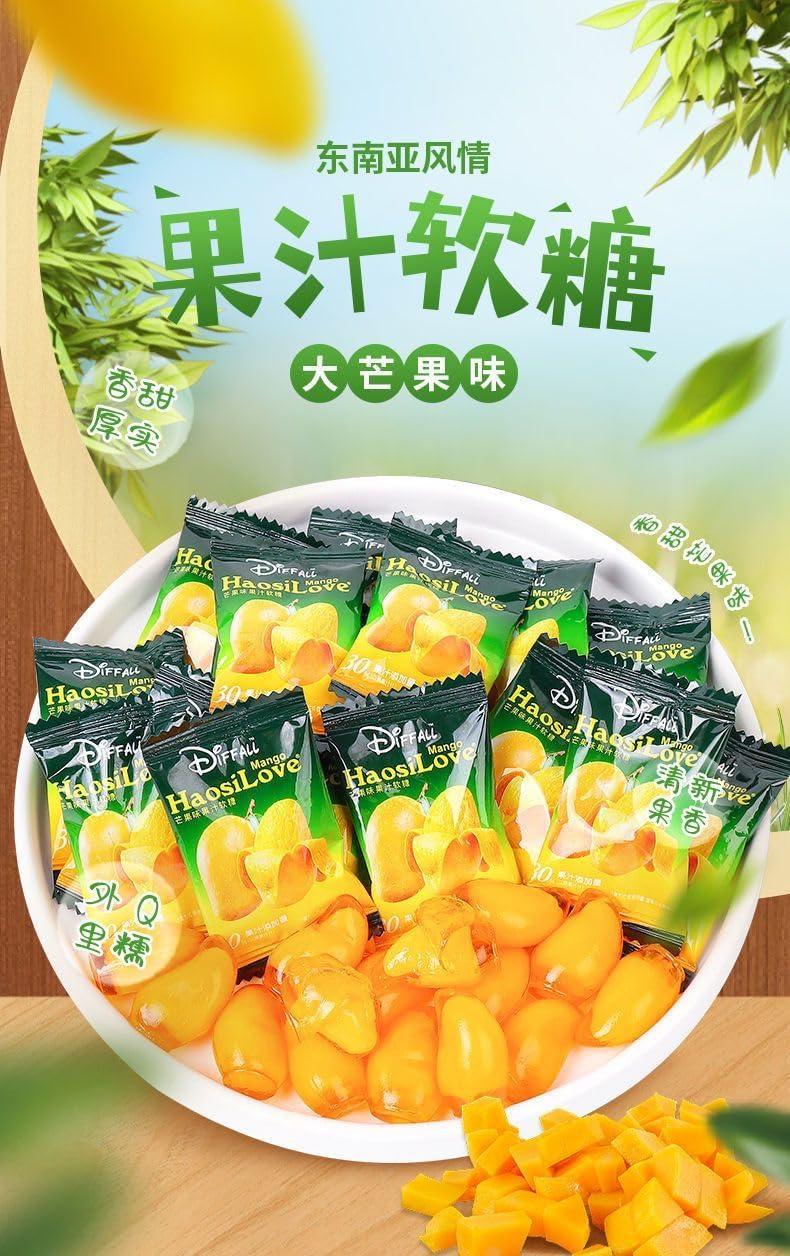 Mango Soft Candy Mango Peelable Candy 50% Juice Content gummy candy ...
