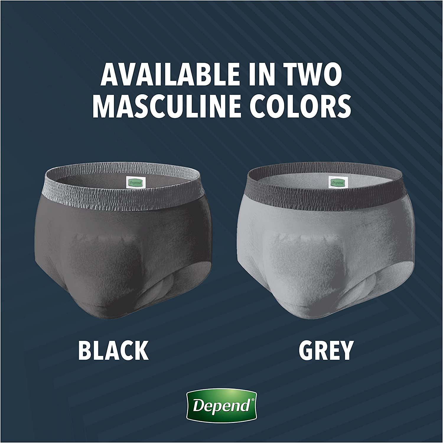 Depend Real Fit Men's Incontinence Underwear, Large/Extra-Large, 52 ...