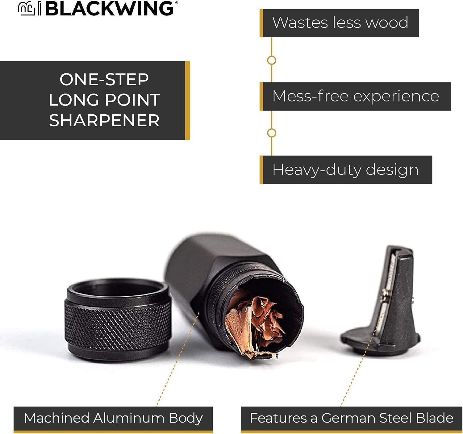 Blackwing One-Step Long Point Sharpener German Steel Blade Creates ...