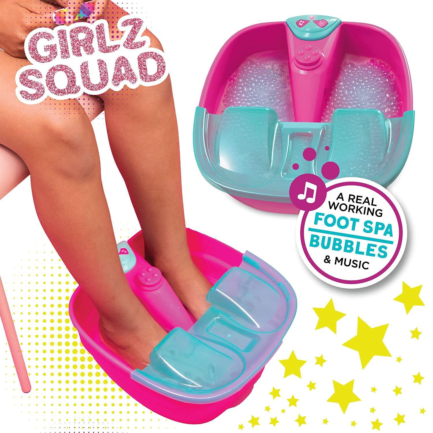 Girlz Squad Foot Spa Set for Girls Ages 7-12 - DIY Manicure & Pedicure ...
