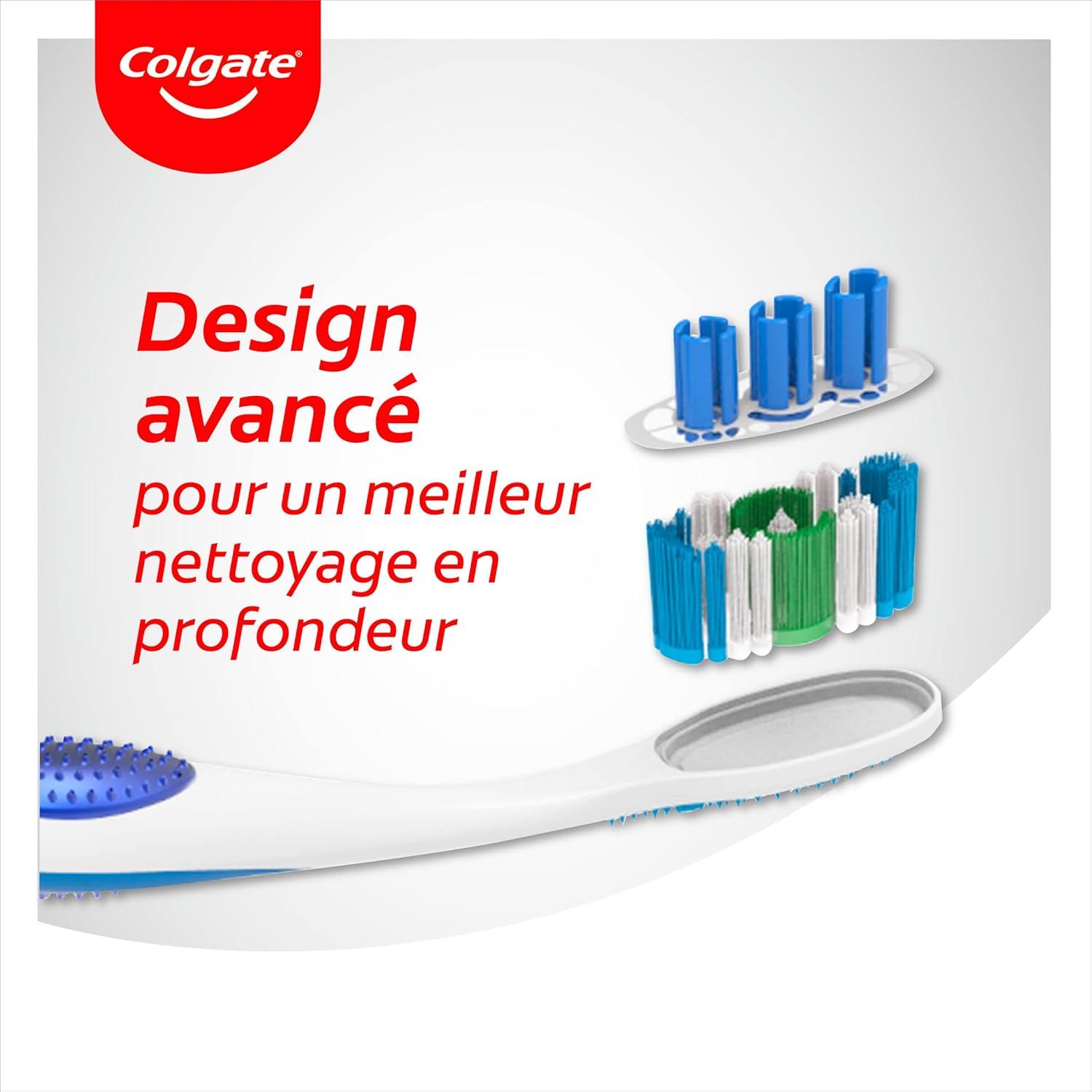 Buy COLGATE 360 Deep Clean Medium Toothbrush - Removes Bacteria ...