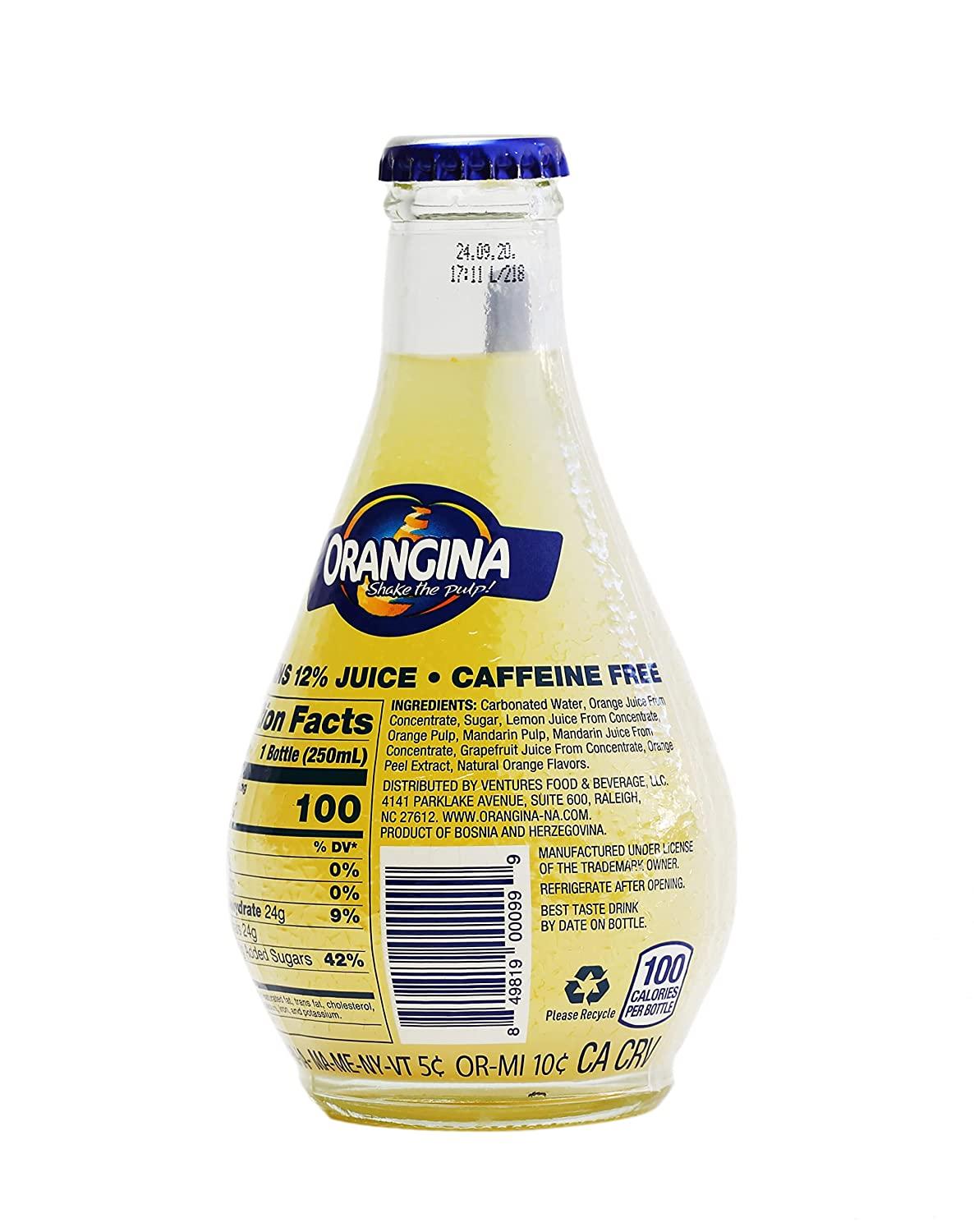 Orangina Citrus Sparkling Juice Beverage - Original French Recipe - 18 ...