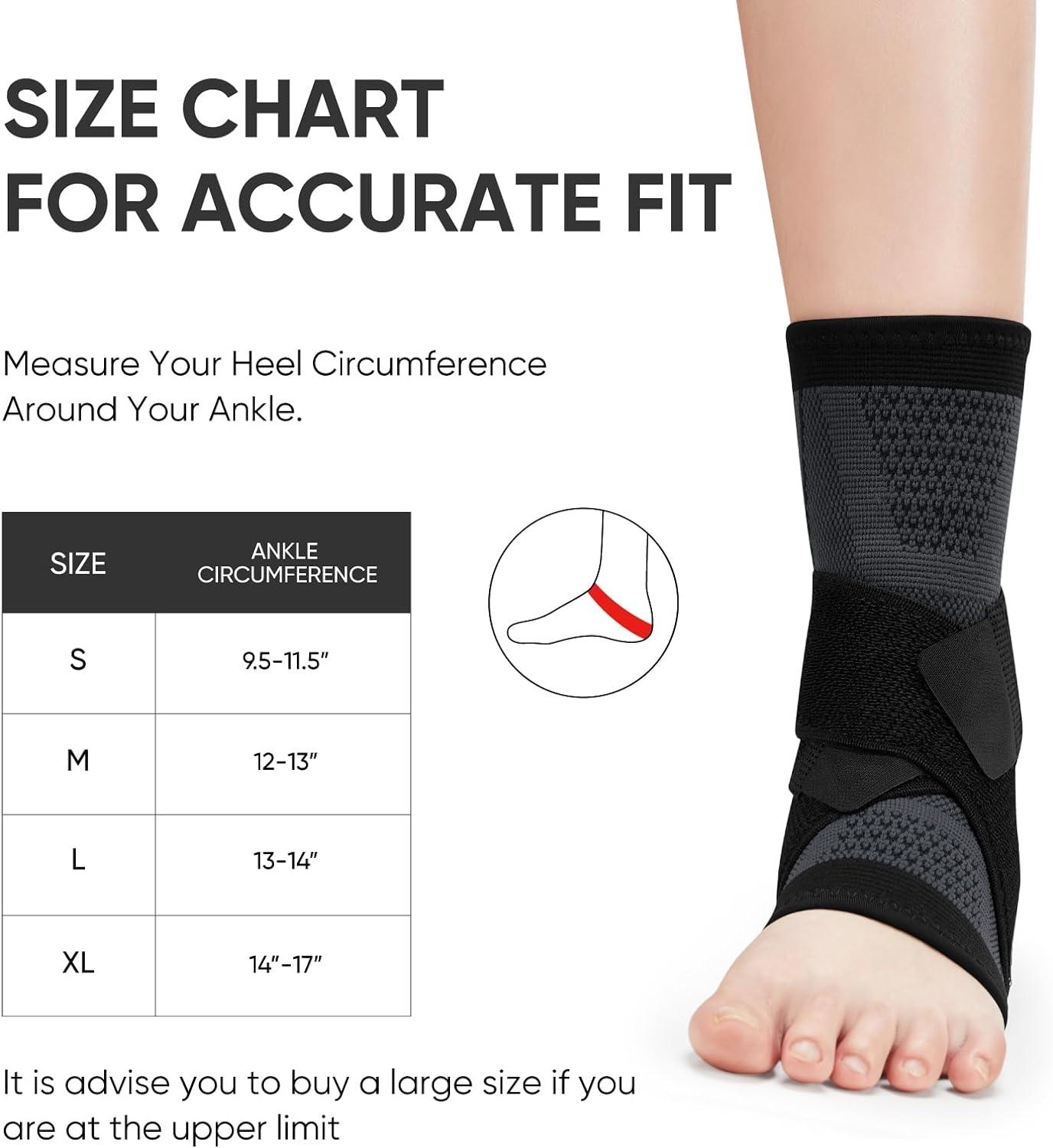 AVIDDA Ankle Support Brace XL - Adjustable Plantar Fasciitis ...