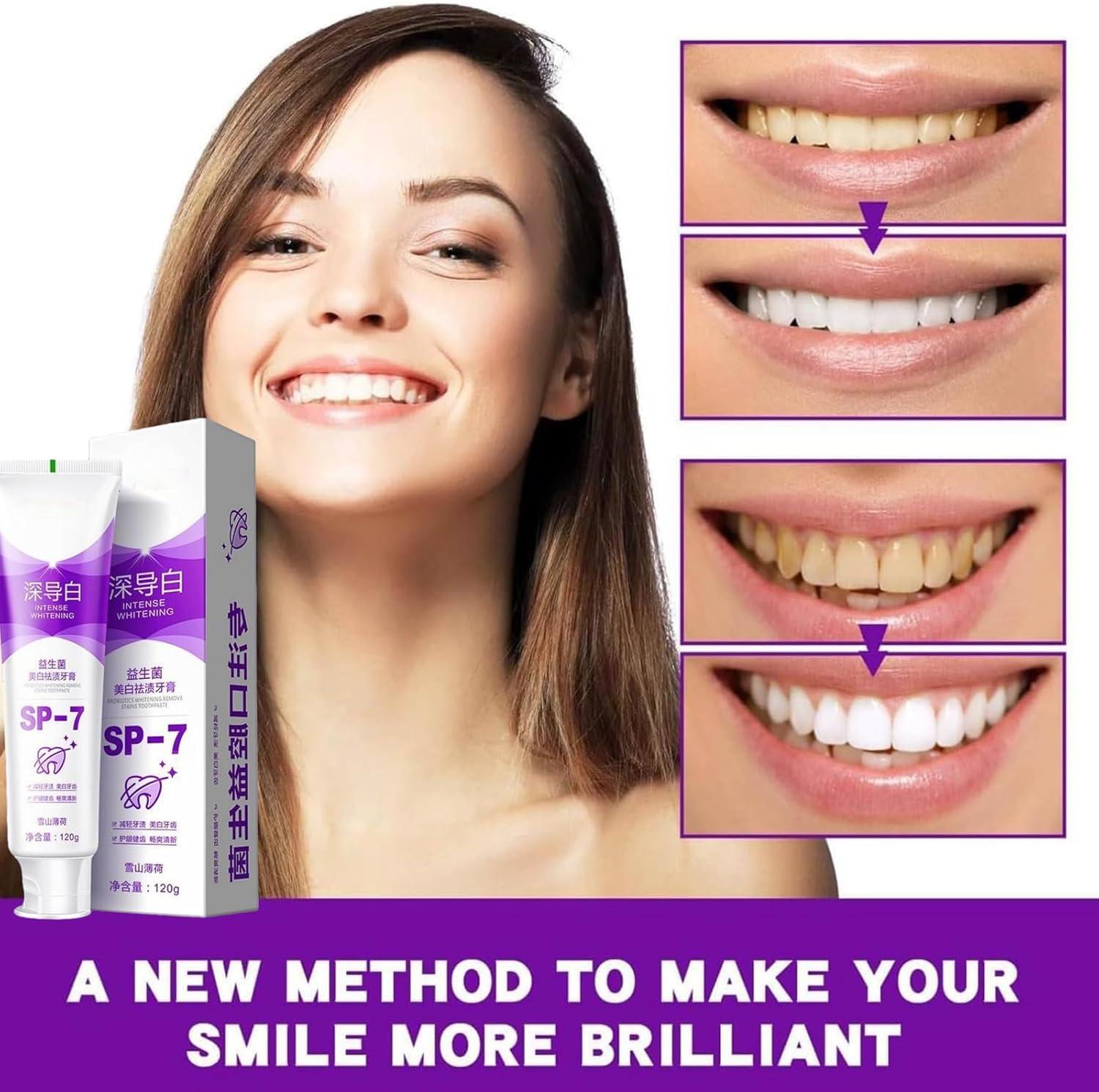 SP-7 Probiotic Lightening Toothpaste | Brightening Fresh Breath & Spot ...