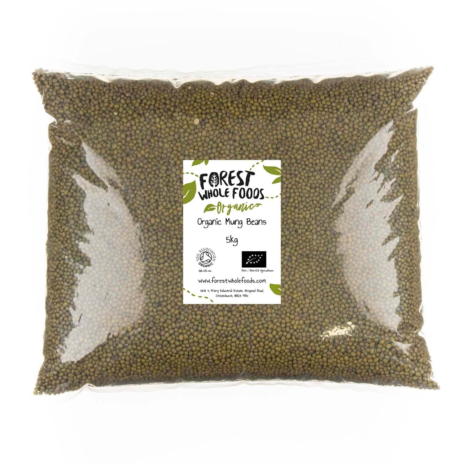 Forest Whole Foods Organic Mung Beans (5kg) - Premium Quality Beans for ...