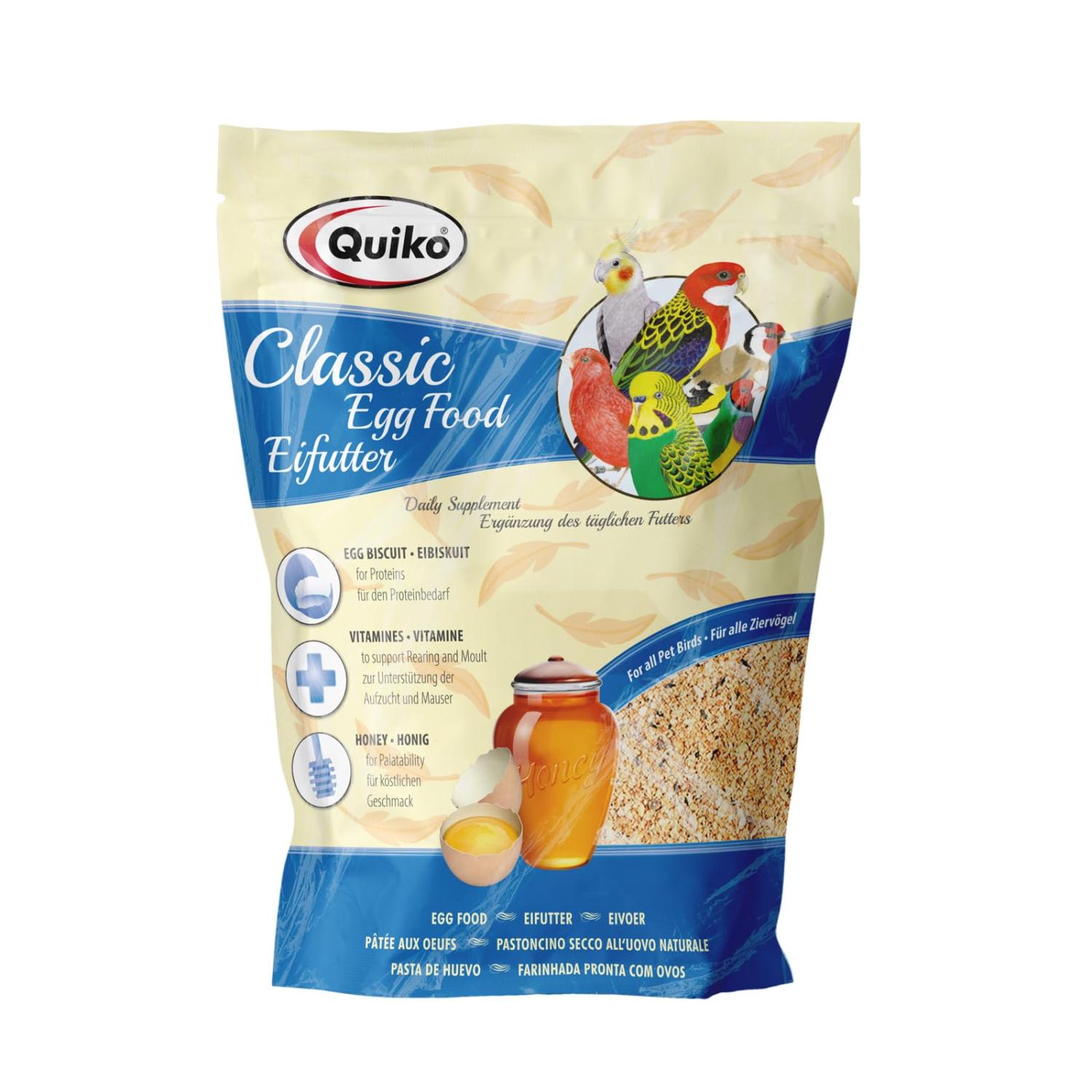 Quiko Classic - Egg Food 1 kg - Breeding Food for all Ornamental Bird ...