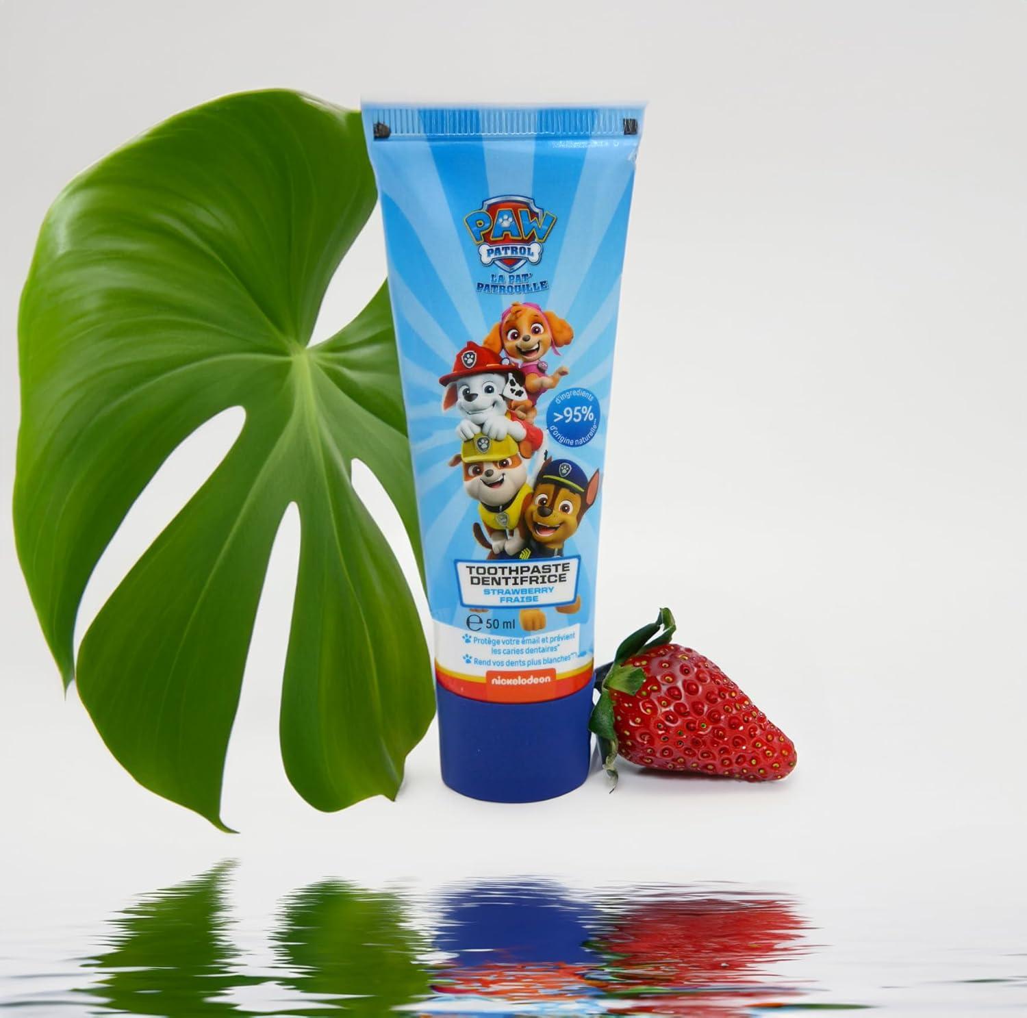 Paw Patrol Toothpaste 50ml - Strawberry Flavored Kids' Dental Care ...