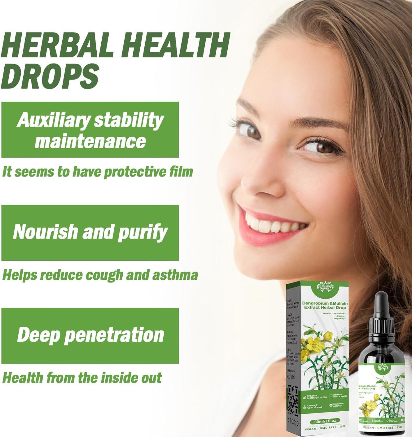Clearbreath Dendrobium & Mullein Extract Drops Mullein Leaf Extract for ... Clearbreath Dendrobium & Mullein Extract Drops Mullein Leaf Extract for ...