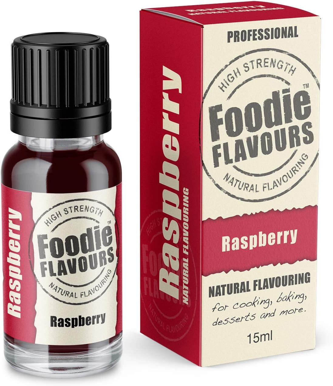 Foodie Flavours Natural Raspberry Flavouring High Strength 15ml - Pack ...